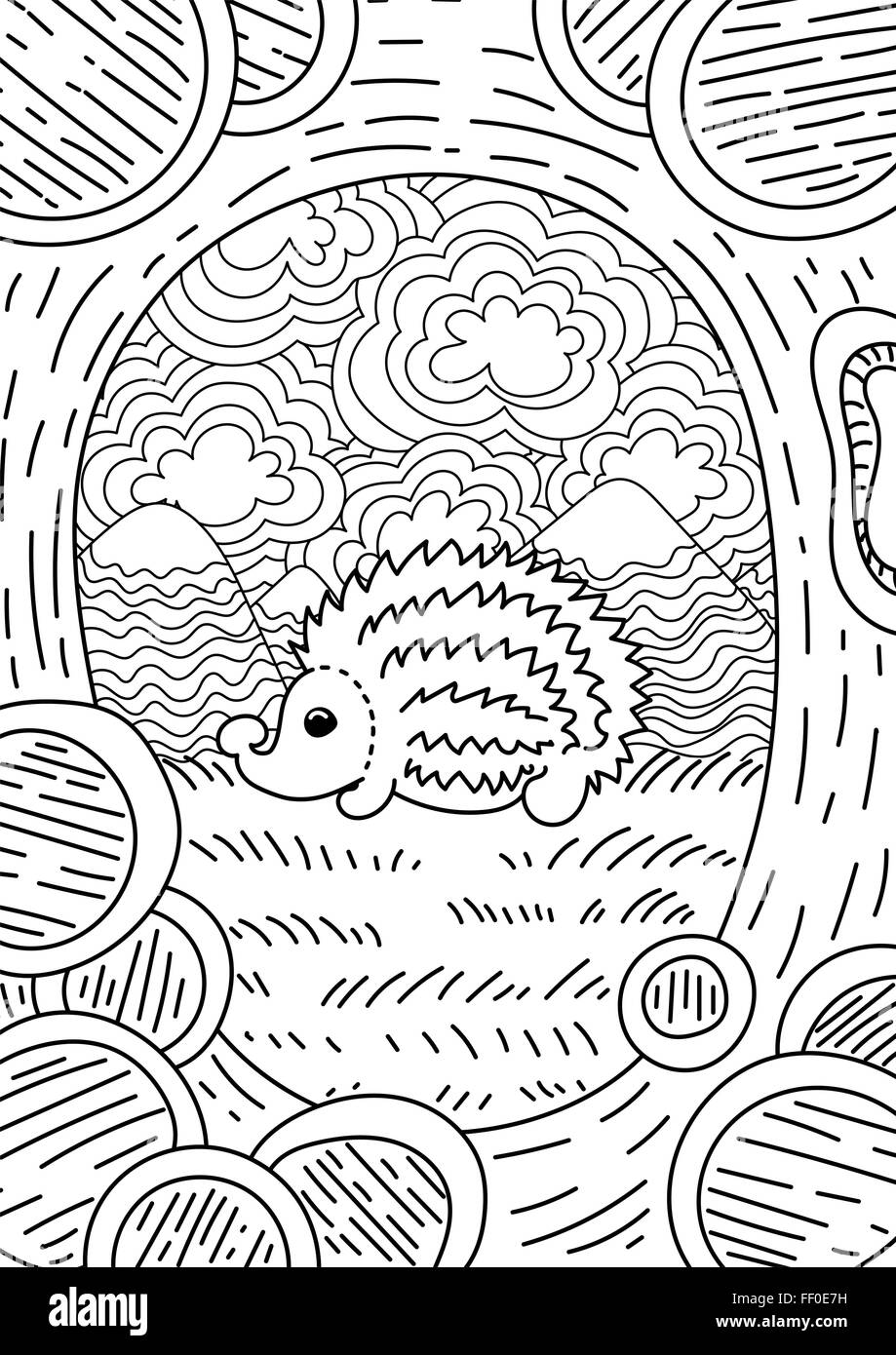 Pattern for coloring book. Ethnic retro design Stock Vector Image & Art ...