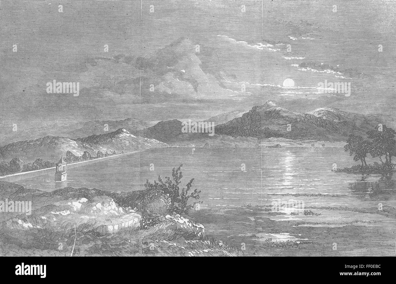 AUSTRALIA The Yan Yean Waterworks, near Melbourne 1858. Illustrated ...