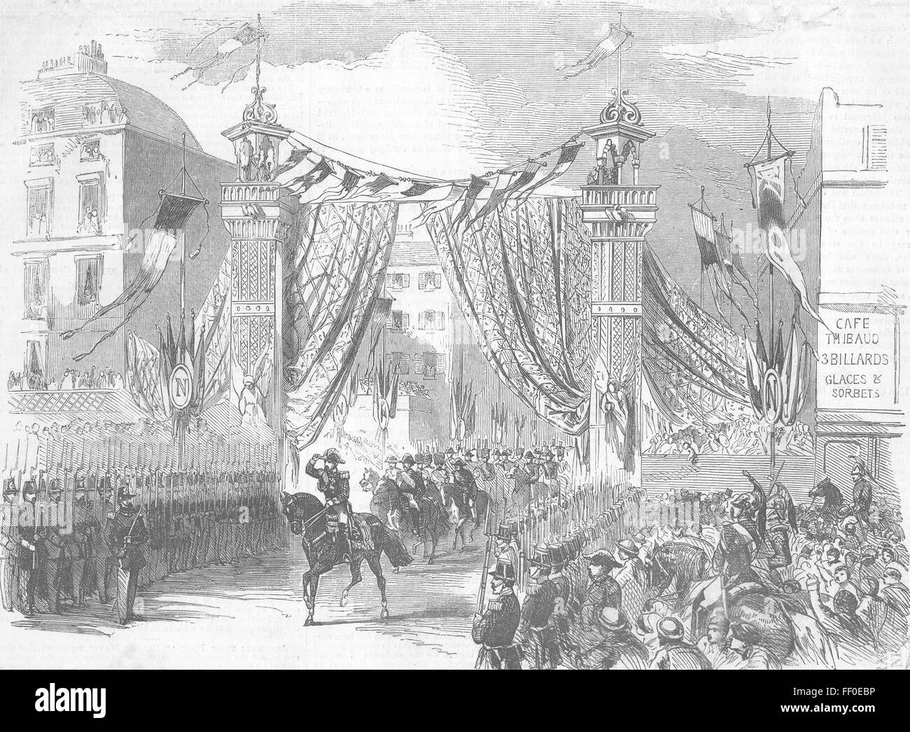 UKRAINE unveiling of Boulevard de Sevastopol, Paris 1858. Illustrated ...