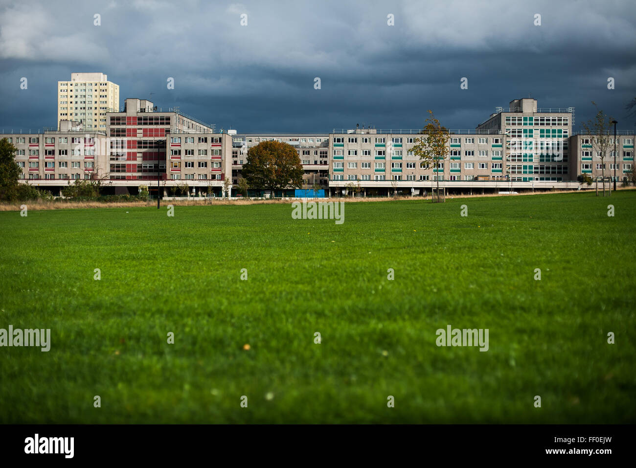 Storm clouds gathering over Broadwater Farm Housing Estate, Tottenham ...