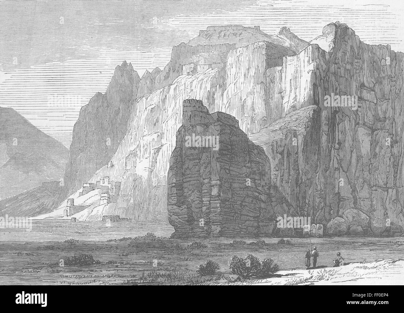 AFGHANISTAN Zohak Castle, Bamian, Irak Rd to Kabul 1878. Illustrated ...
