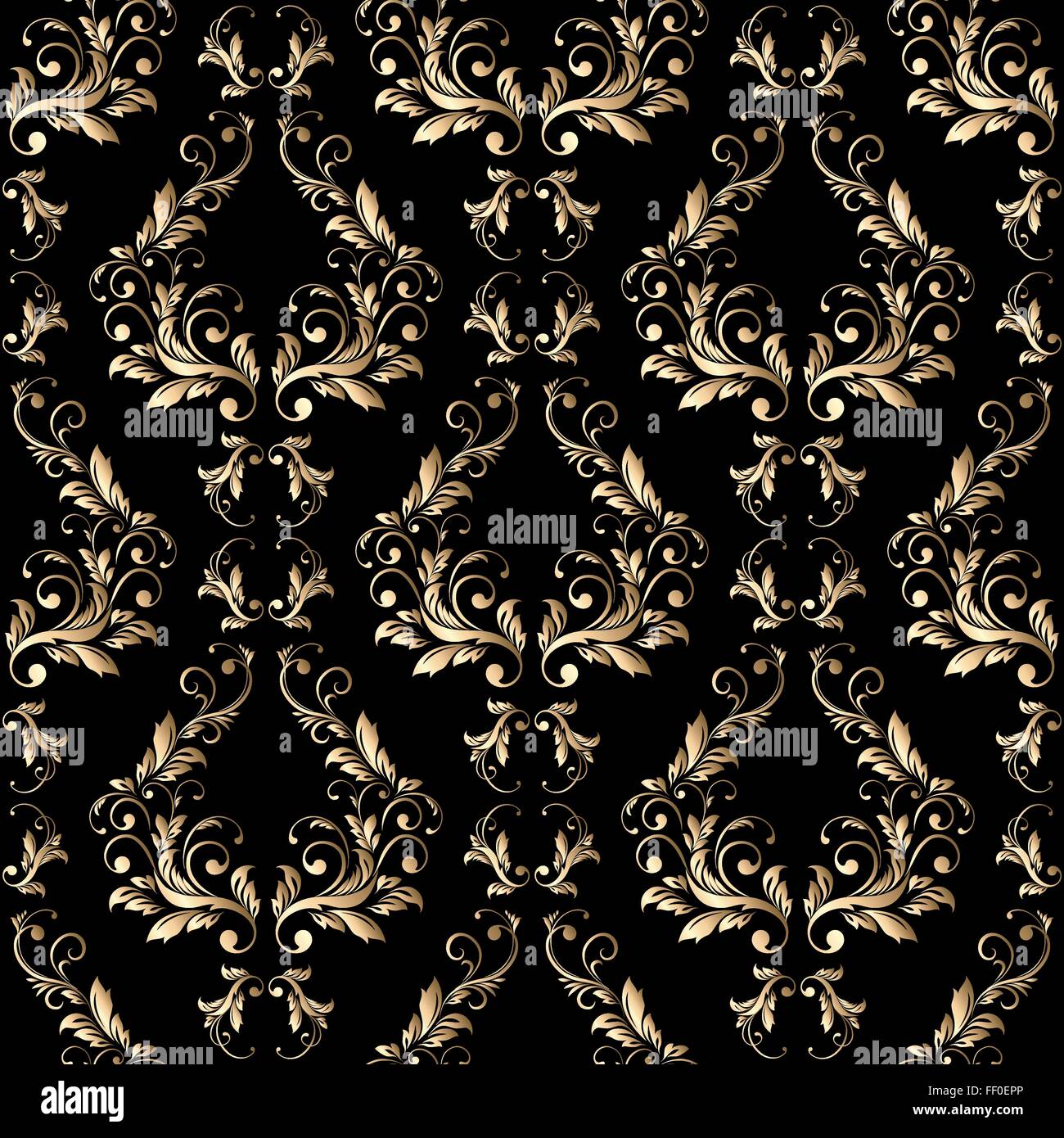 Damask seamless floral pattern. Royal wallpaper Stock Vector Image ...