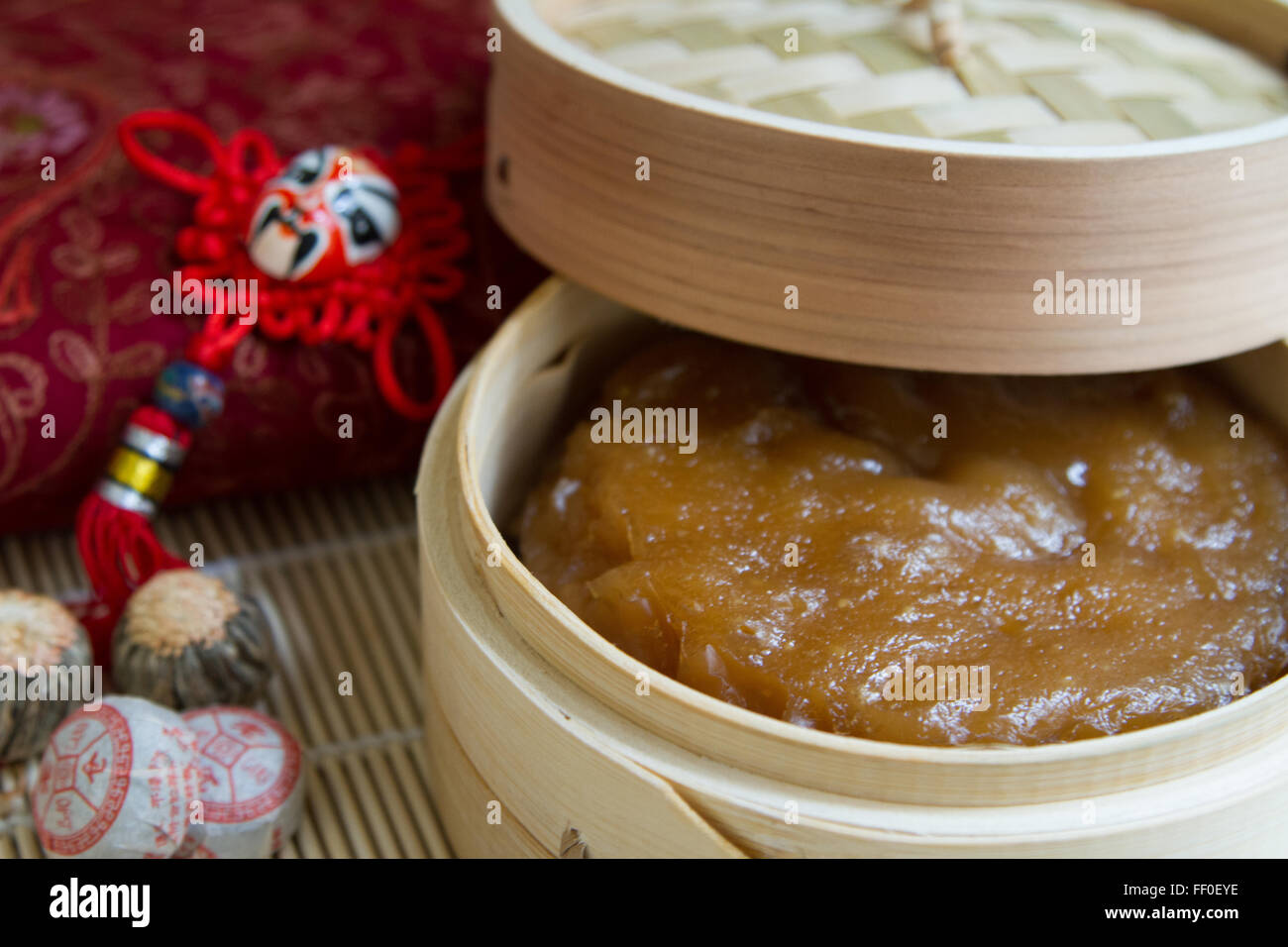 Nian Gao sticky rice cake for Chinese New Year Stock Photo - Alamy