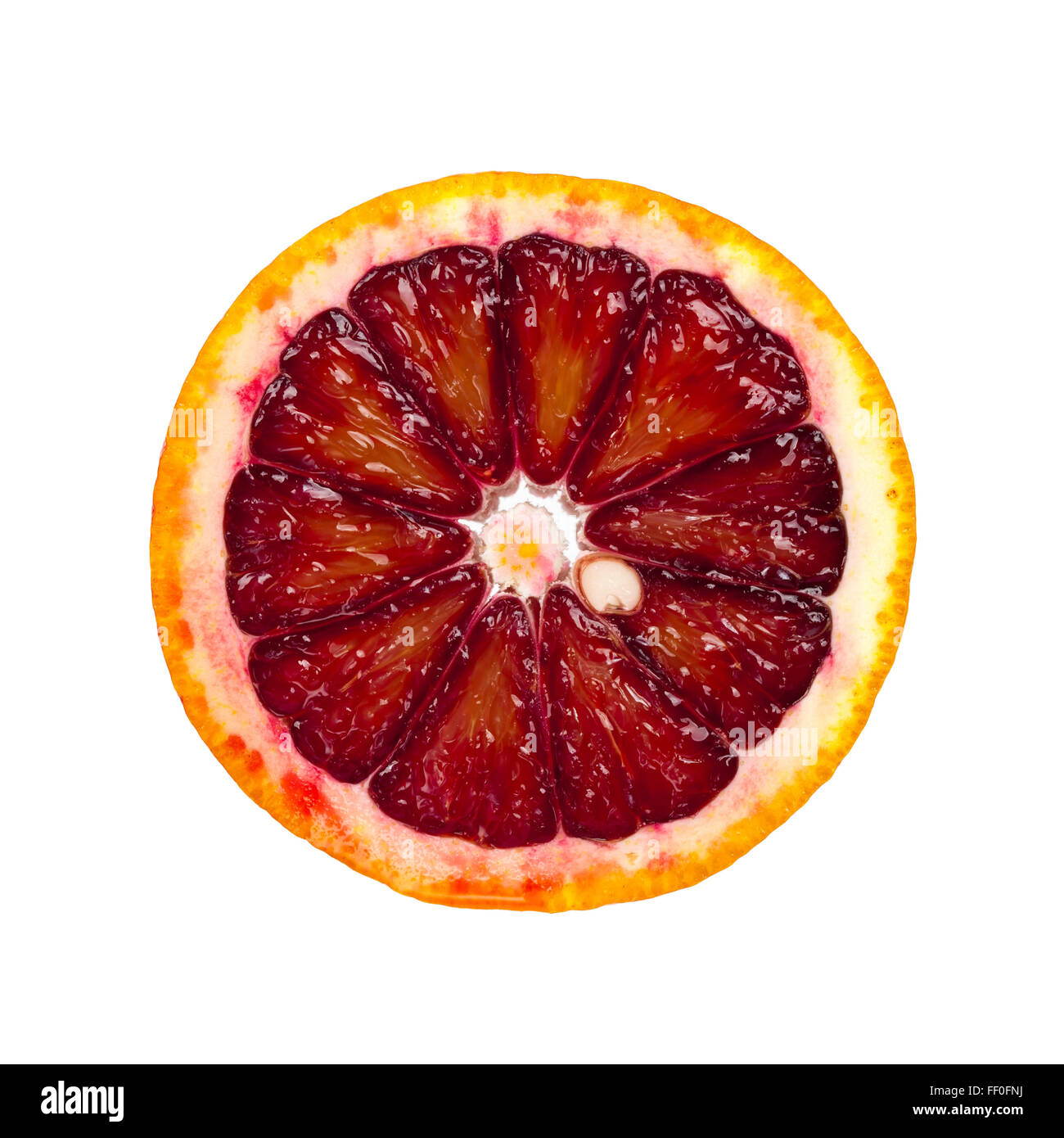 Blood Red Orange Isolated Stock Photo - Alamy