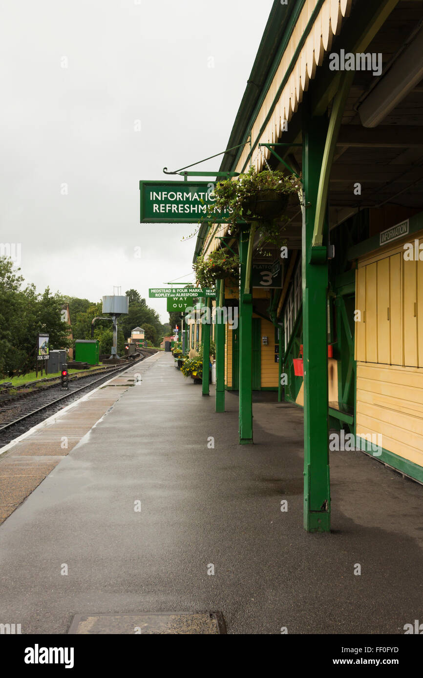 Alton station on the Mid Hants railway, a heritage steam railway ...