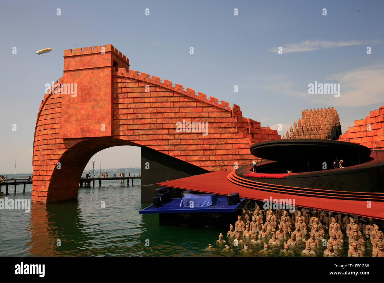 Opera Turandot on the Floating Stage, Lake Constance, Bregenz, Austria ...