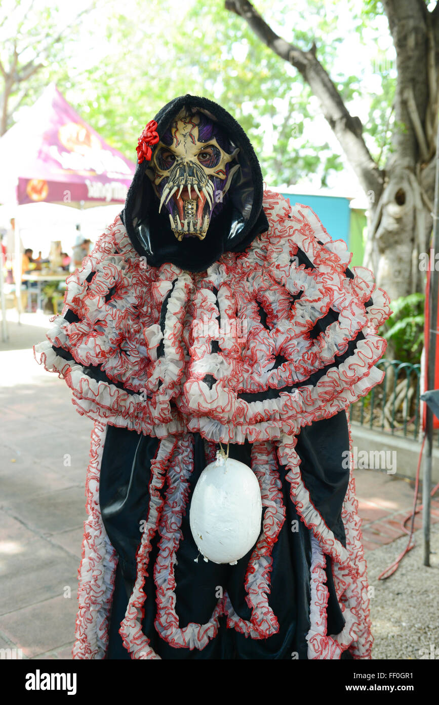 Modern version of the masked cultural figure VEJIGANTE during the ...