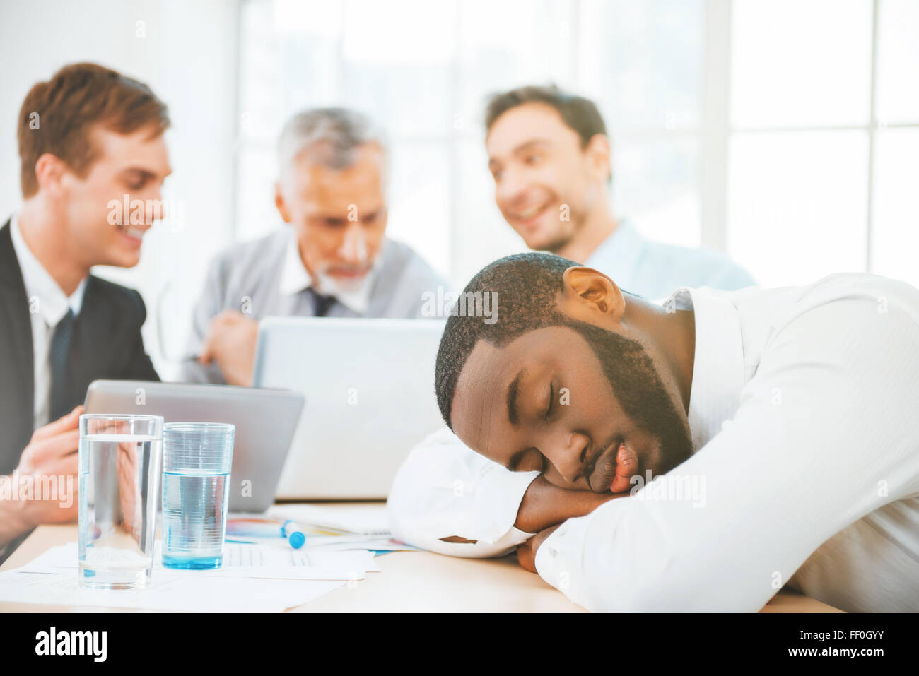 Concept for teamwork and knowledge transfer Stock Photo - Alamy