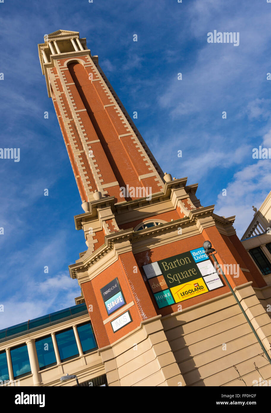 Barton Square Tower at Intu Trafford Centre, Manchester Stock Photo - Alamy