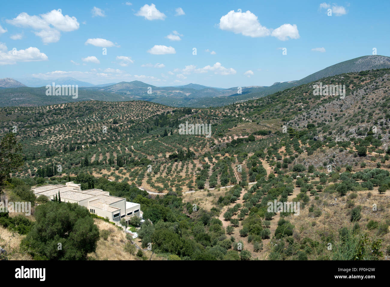 Rural view from the ancient Greek city Mycenae, Greece Stock Photo - Alamy