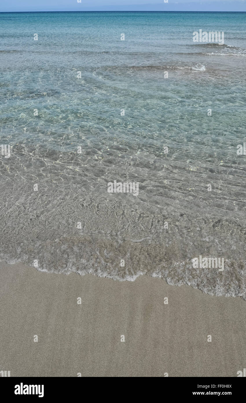 The clean water of the sea of Sicily Stock Photo - Alamy