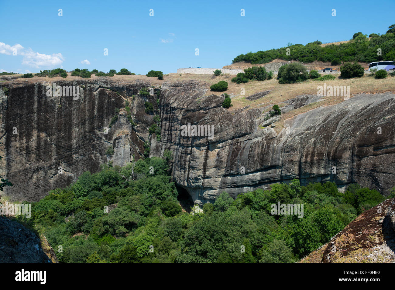 Beautiful Meteora mountains landscape, Greece Stock Photo - Alamy