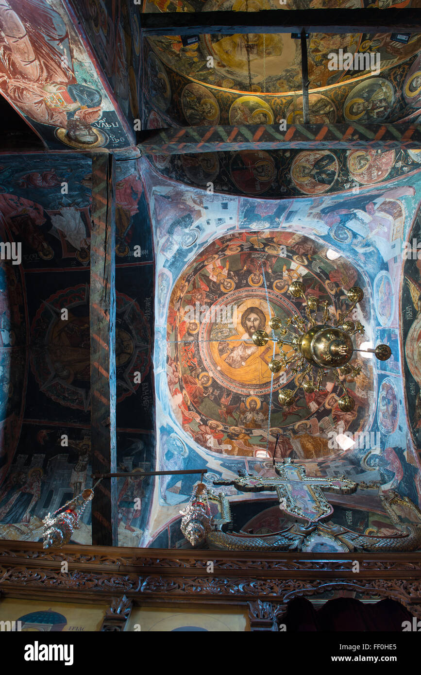 Interiors of the Monastery of the Holy Trinity in Meteora - complex of ...