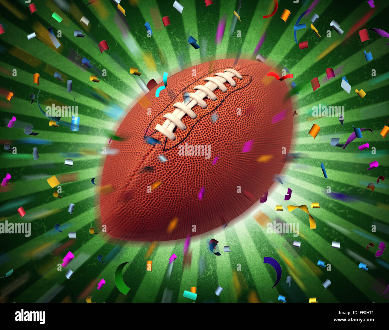 Football celebration and touchdown party in a United States ...