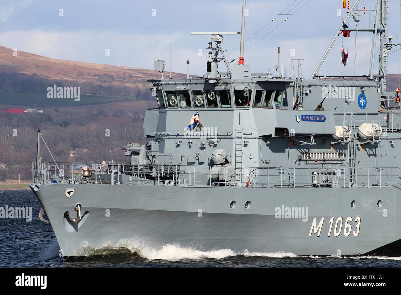FGS Bad Bevensen (M1063), a Frankenthal-class (or Type 332) minehunter ...