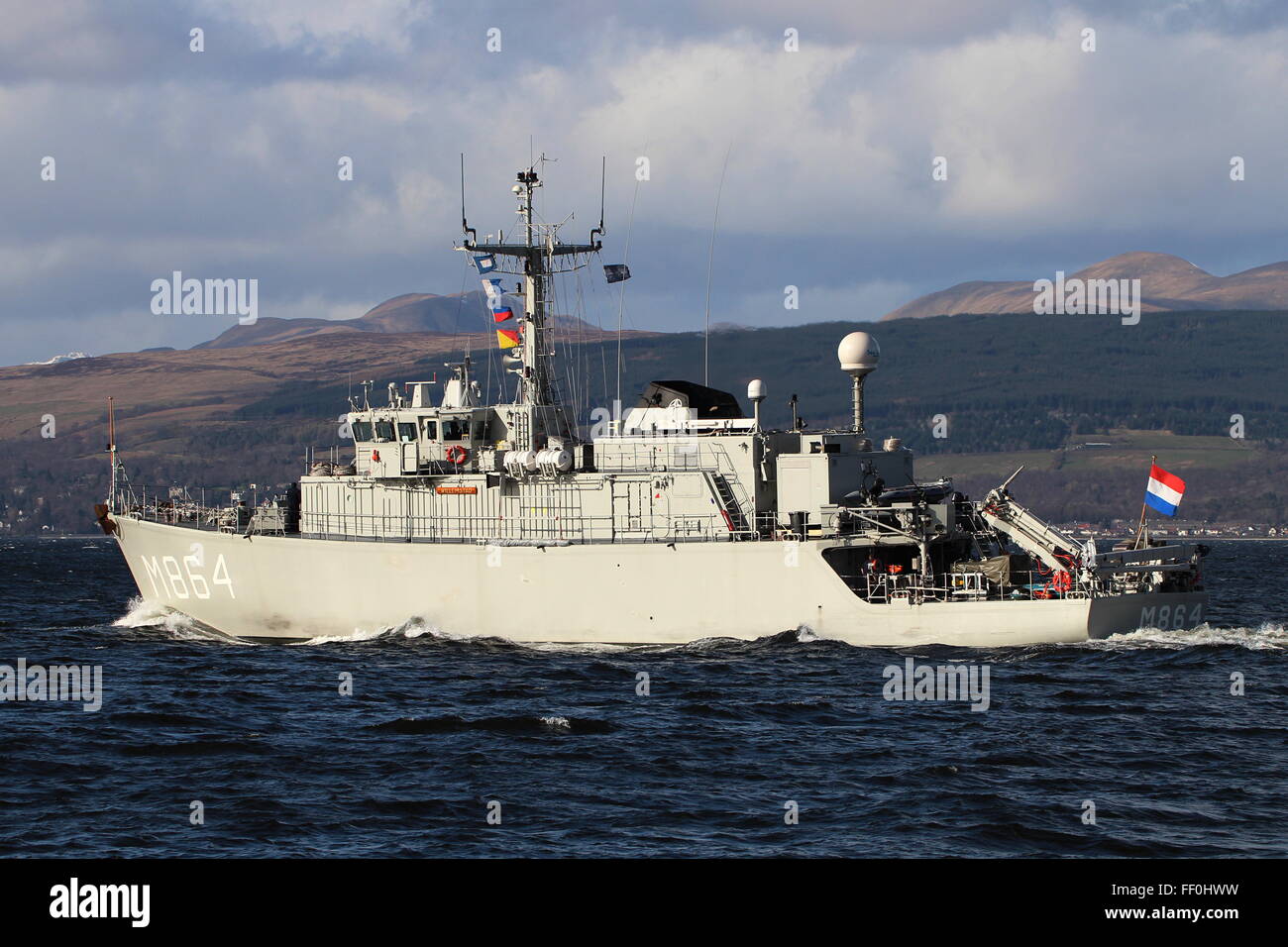 HNLMS Willemstad (M864), an Alkmaar-class (or Tripartite) minehunter of ...