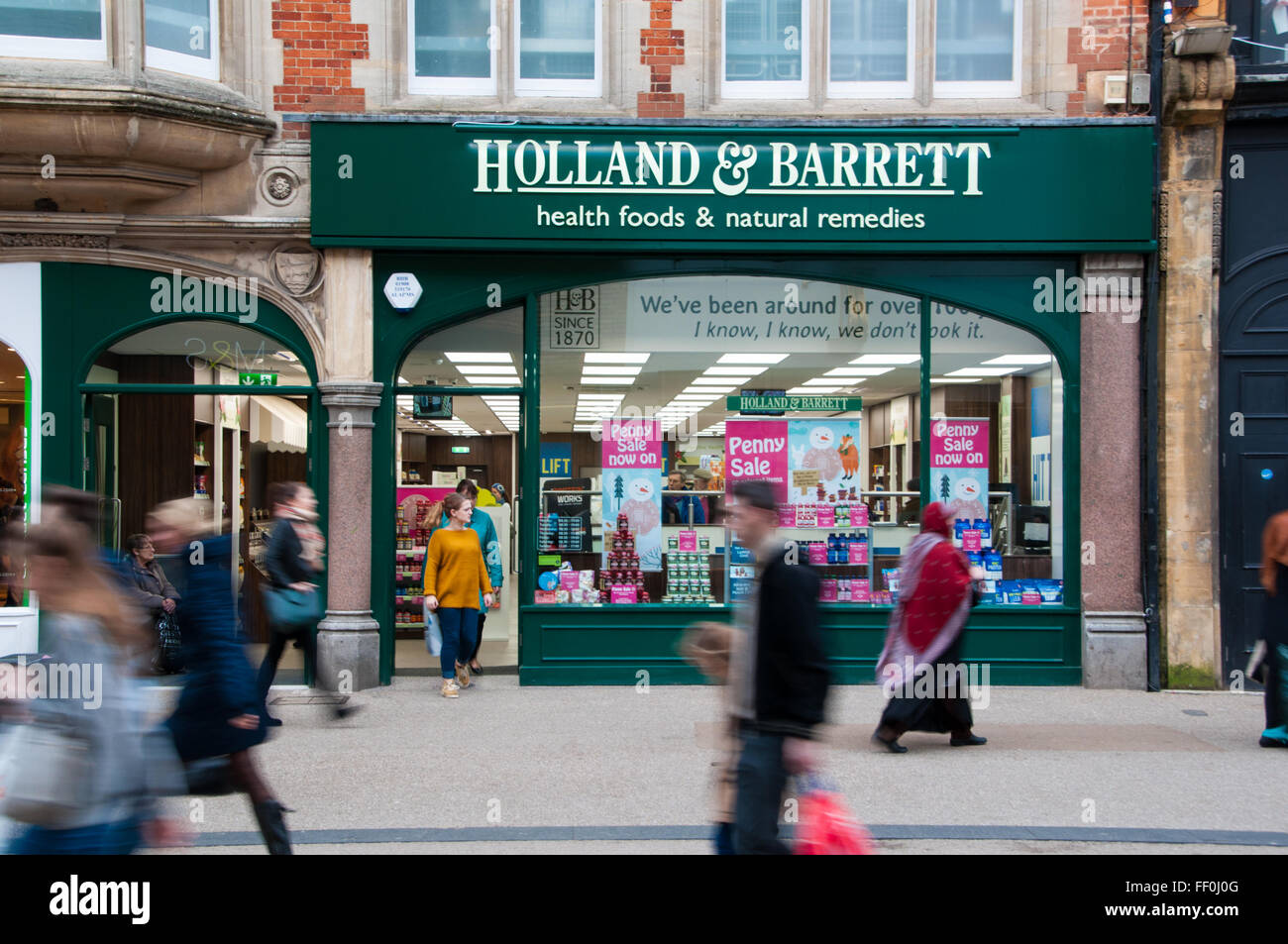 Holland and Barrett shop front view Stock Photo - Alamy