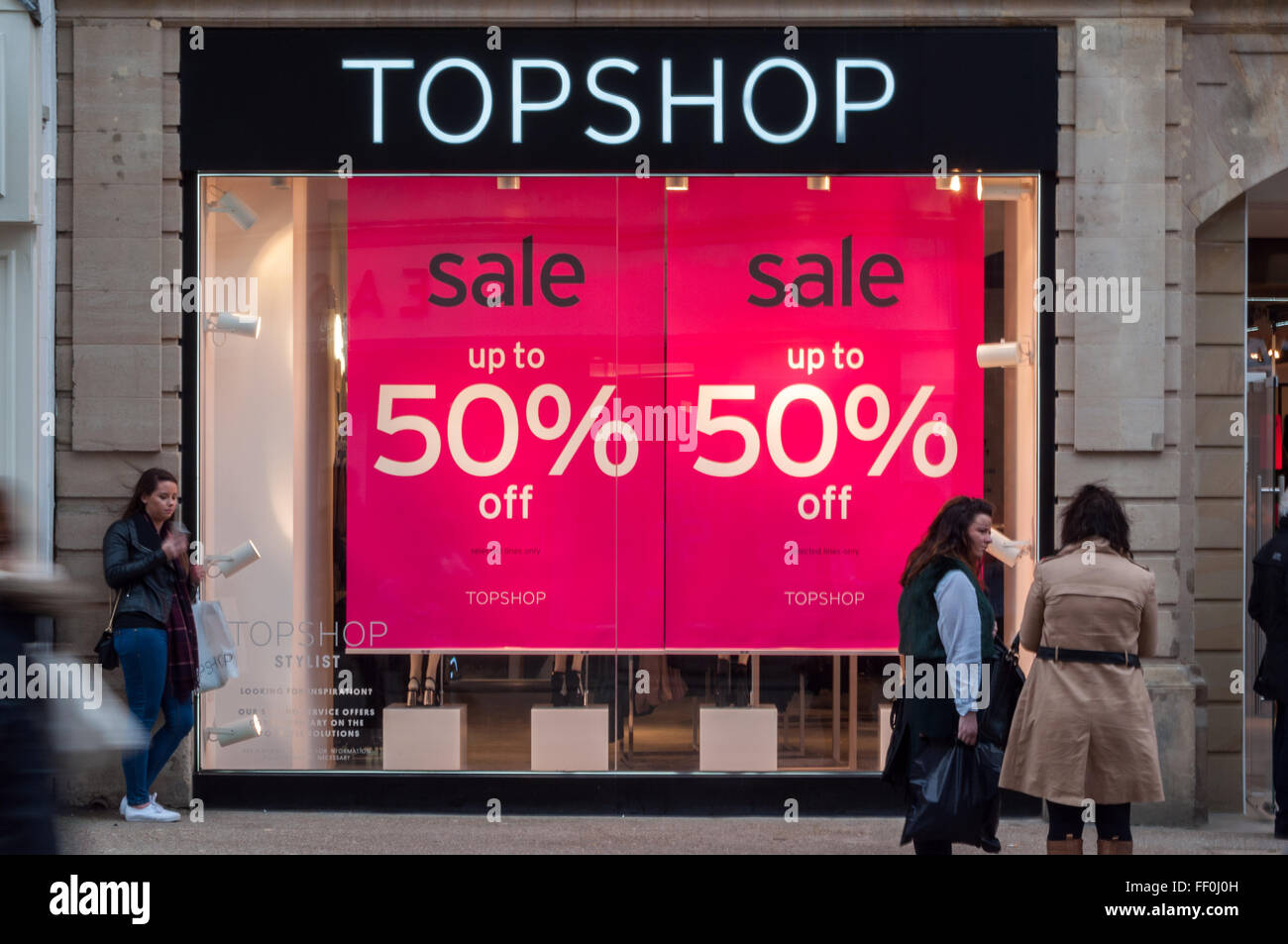 Top Shop Sale display Stock Photo - Alamy