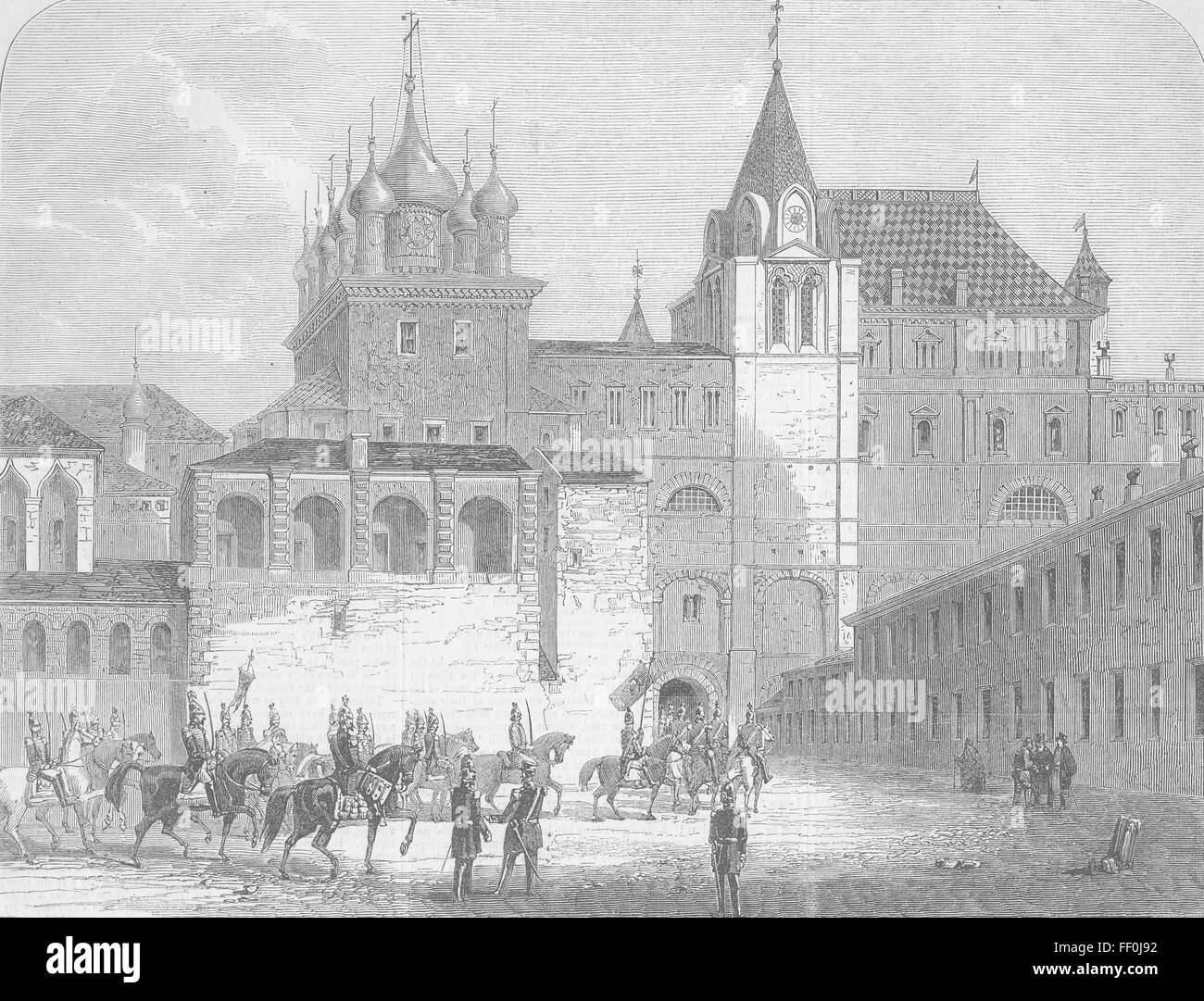 RUSSIA Alexander II Terama Palace, Kremlin, Moscow 1856. Illustrated ...