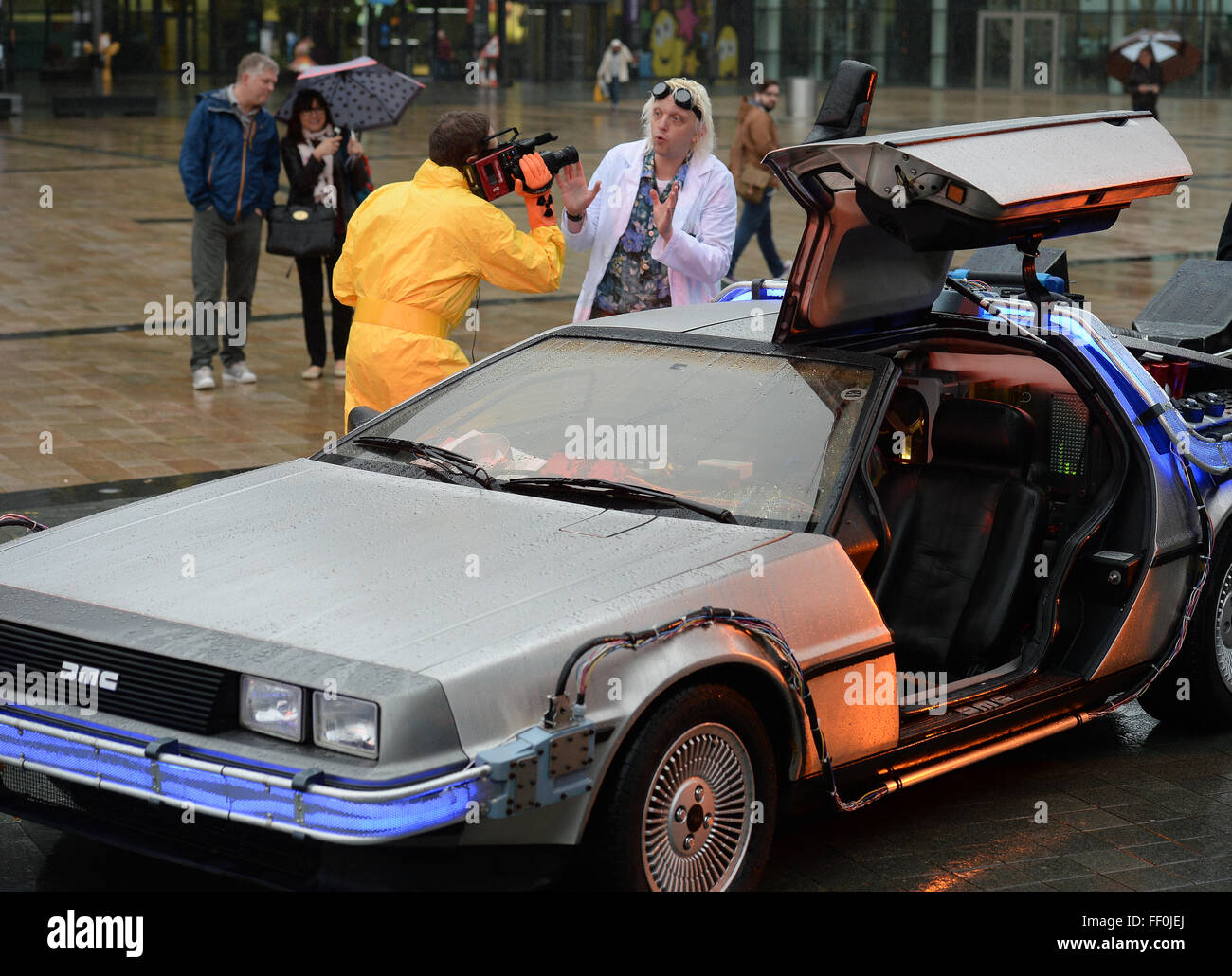 Delorean car back future part hi-res stock photography and images - Alamy