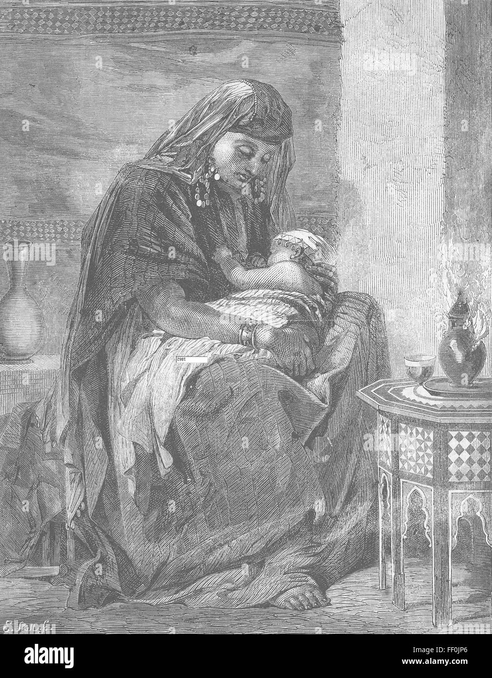 EGYPT The first-born 1862. Illustrated London News Stock Photo - Alamy