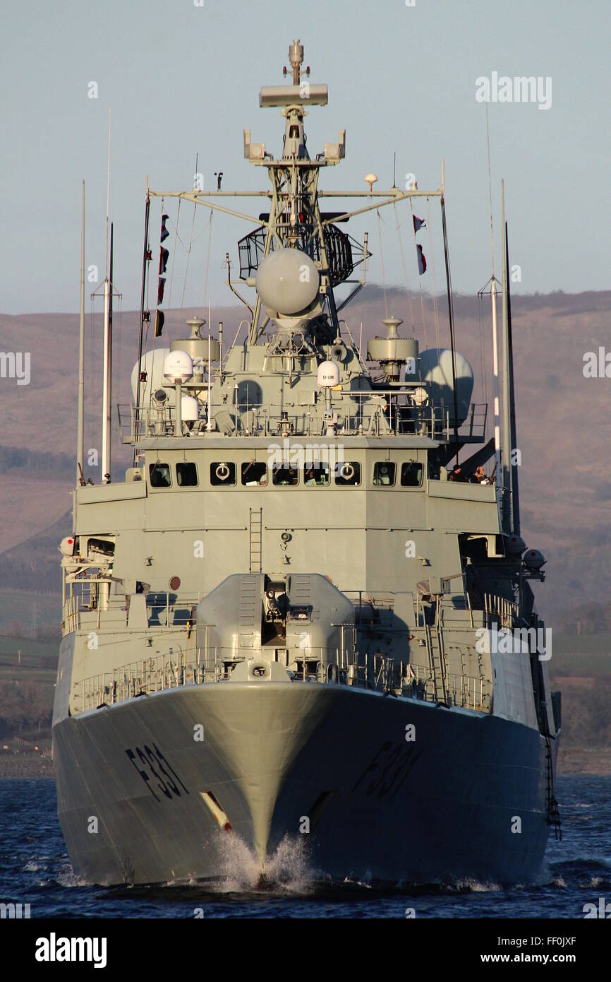 NRP Alvares Cabral (F331), a Vasco da Gama-class frigate of the ...