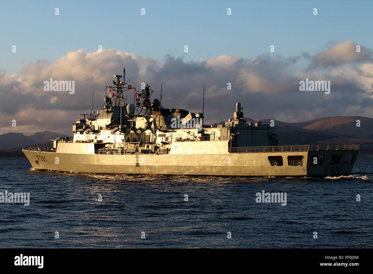 NRP Alvares Cabral (F331), a Vasco da Gama-class frigate of the ...