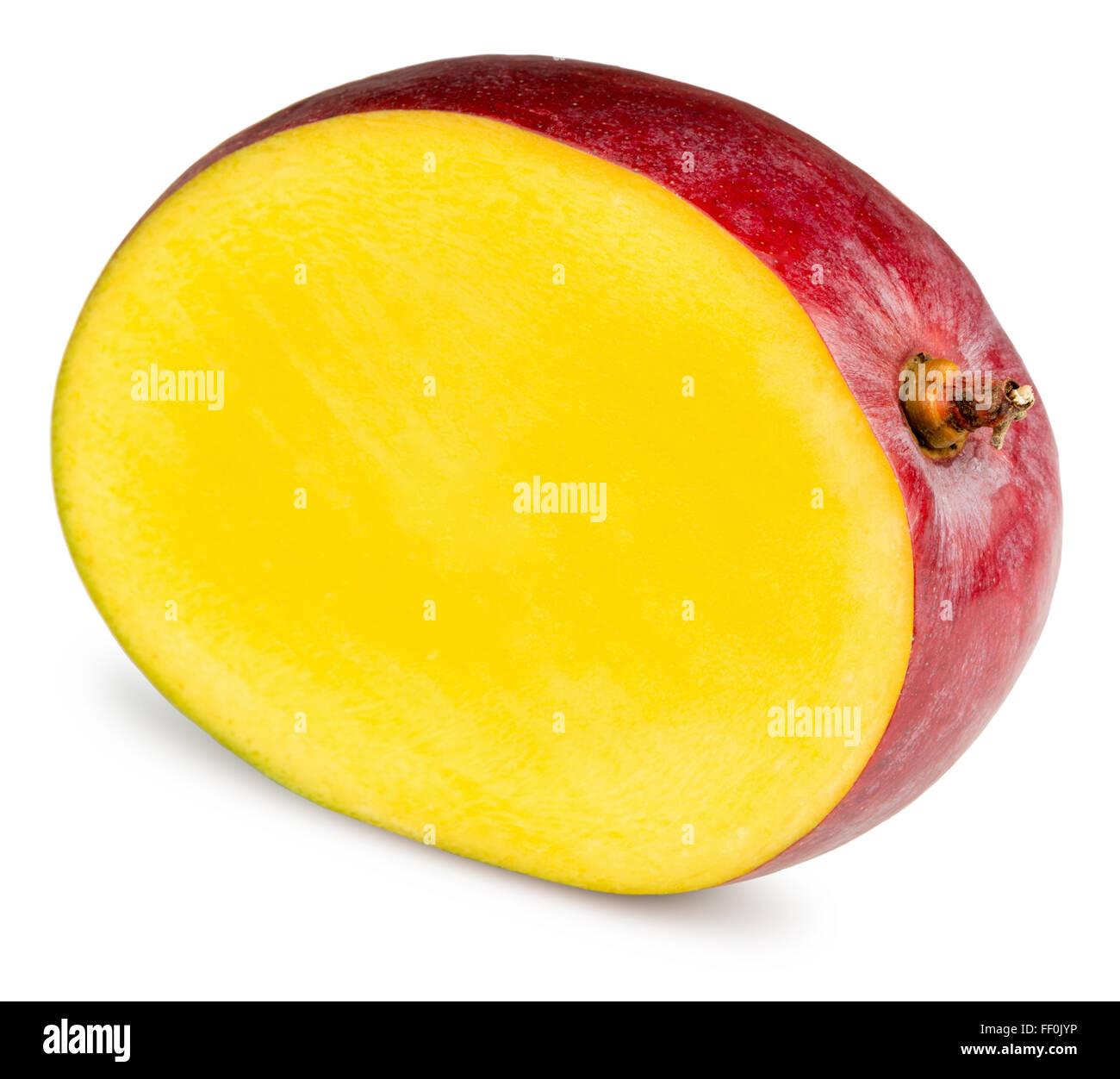mango slice isolated on the white background Stock Photo - Alamy
