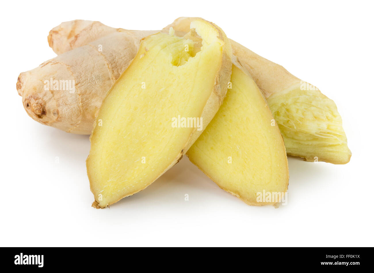 ginger isolated on the white background Stock Photo - Alamy