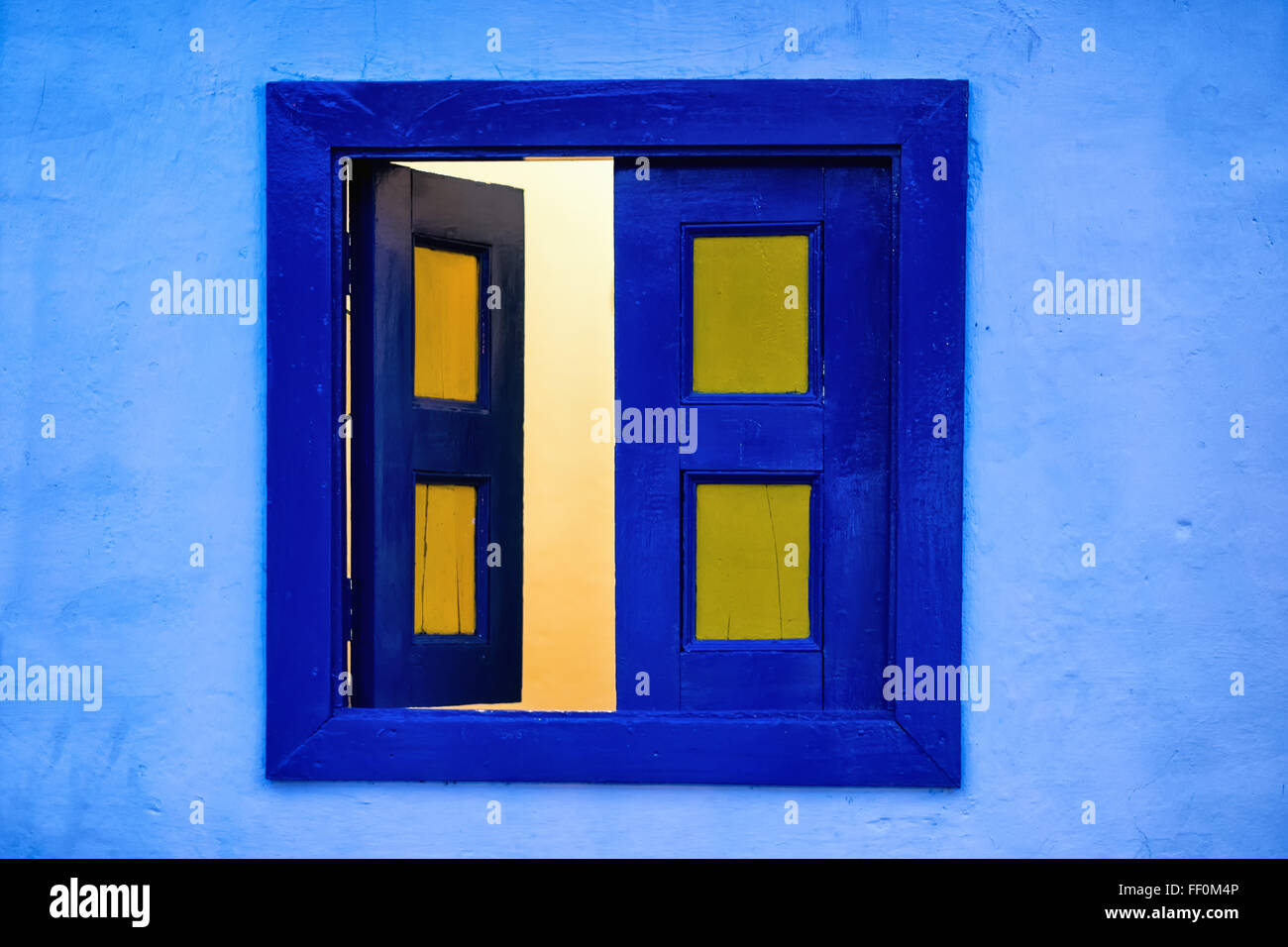 Architecture wall window looking through window hi-res stock ...