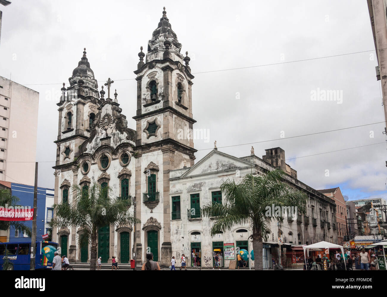 Saint Anthony baroque church facade, Recife, Pernambuco Stock Photo - Alamy