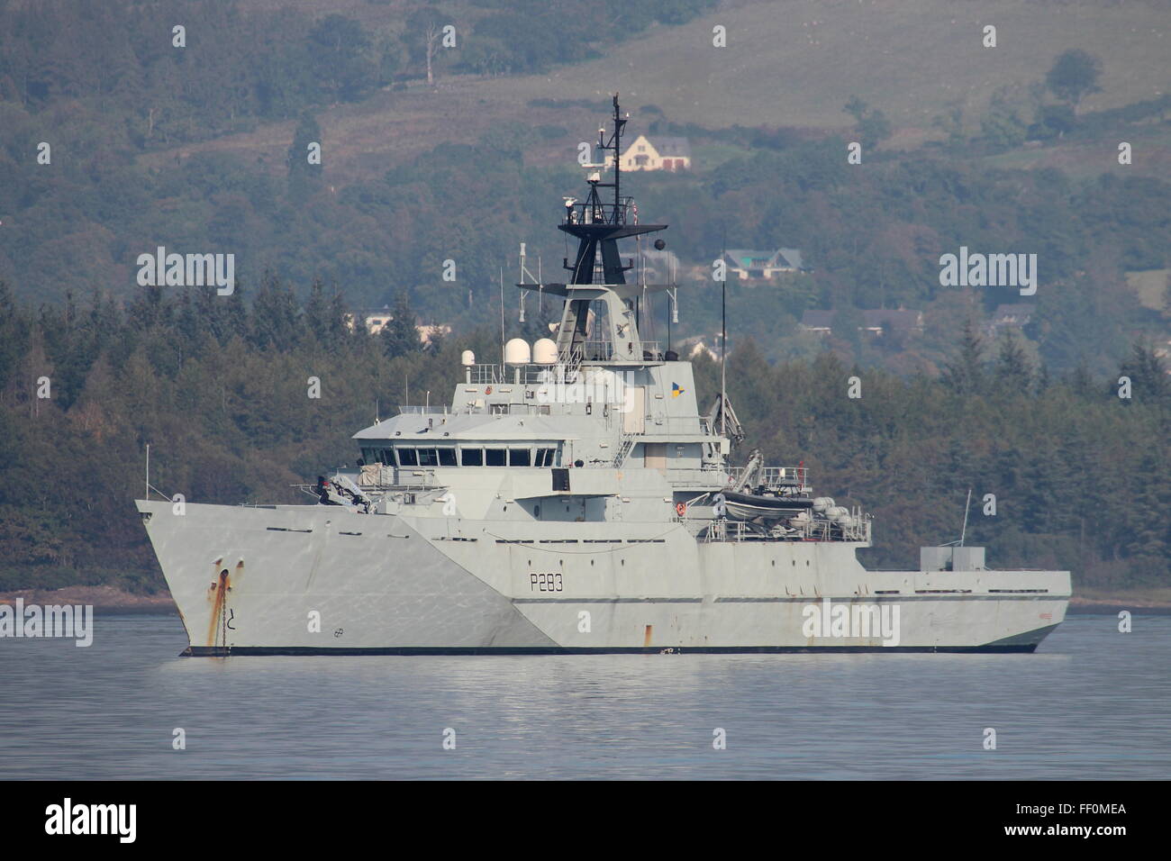 HMS Mersey (P283), a River-class patrol boat of the Royal Navy ...