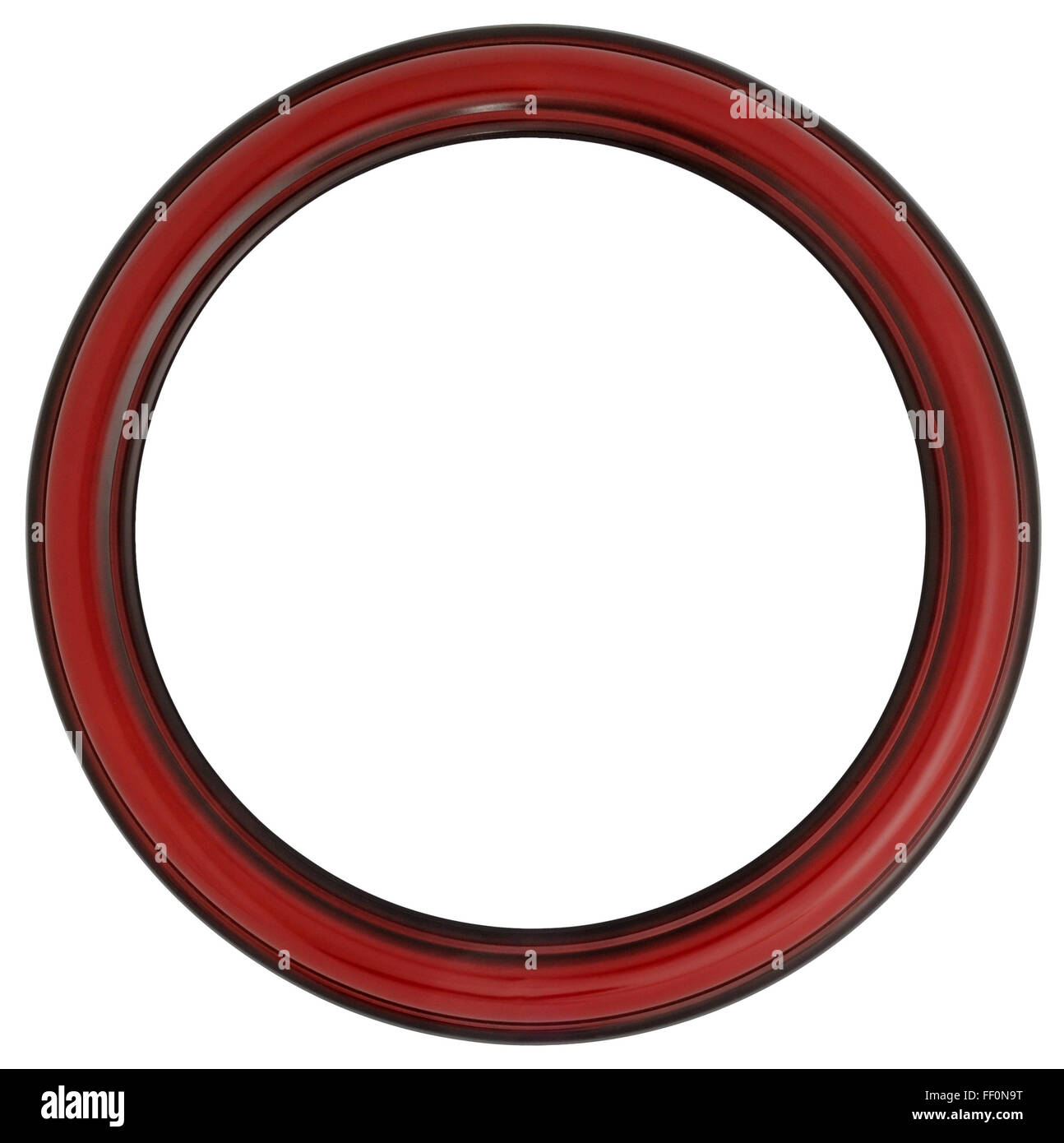 Round photo frame isolated on white background Stock Photo - Alamy