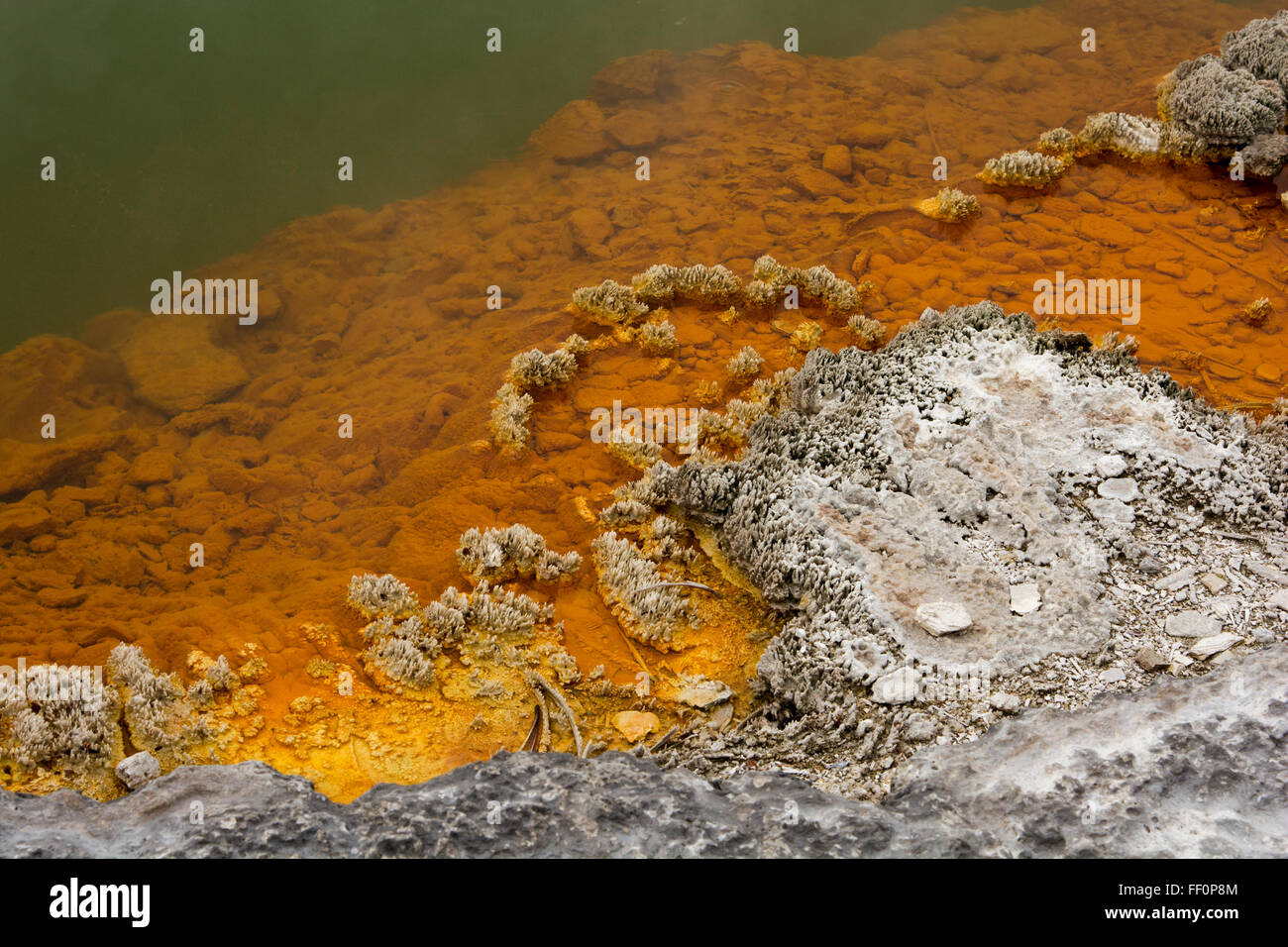 The Champagne Pool is with 65 meters diameter and 62 meters depth the ...