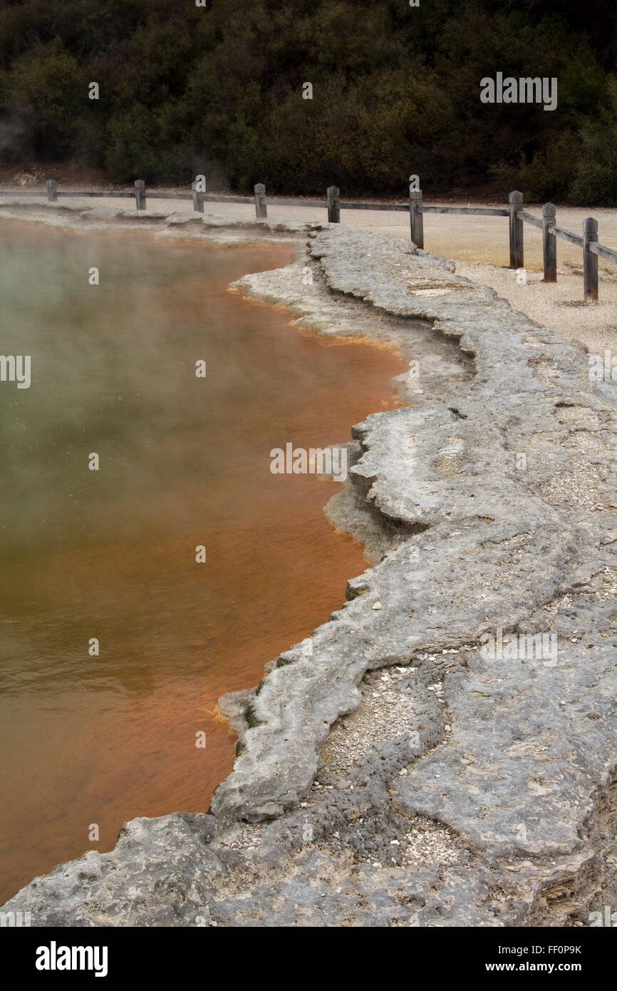 The Champagne Pool is with 65 meters diameter and 62 meters depth the ...