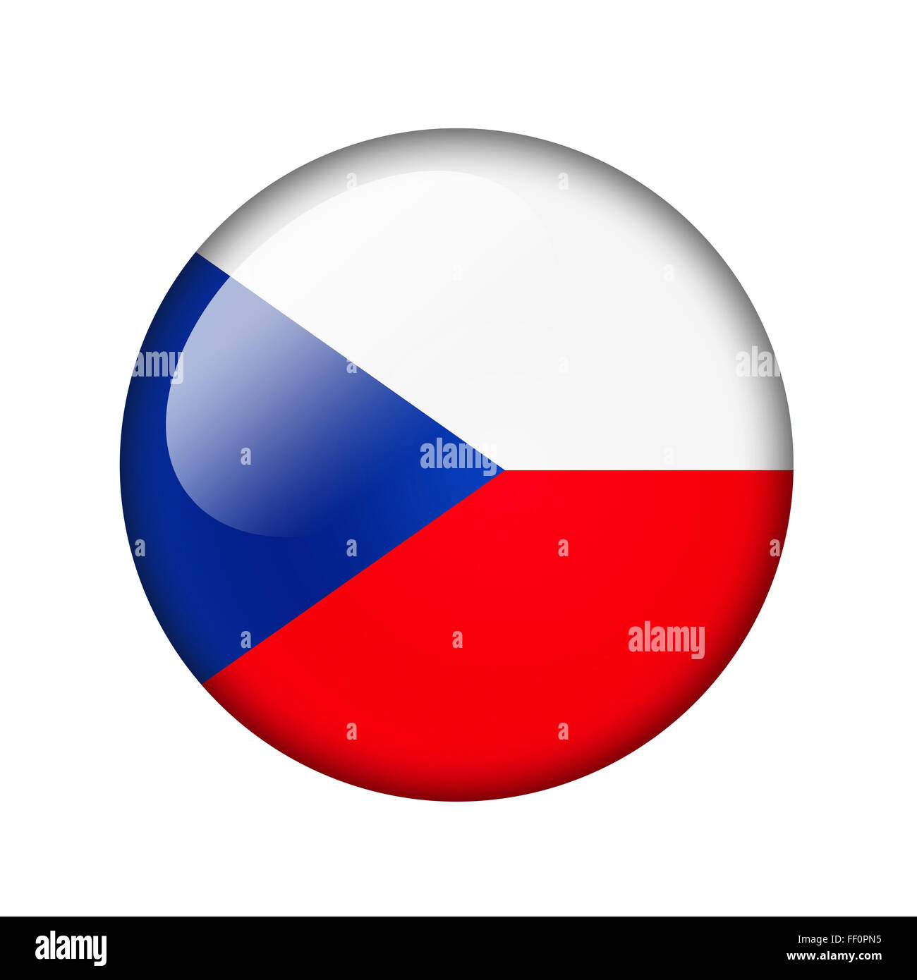 The Czech flag Stock Photo - Alamy