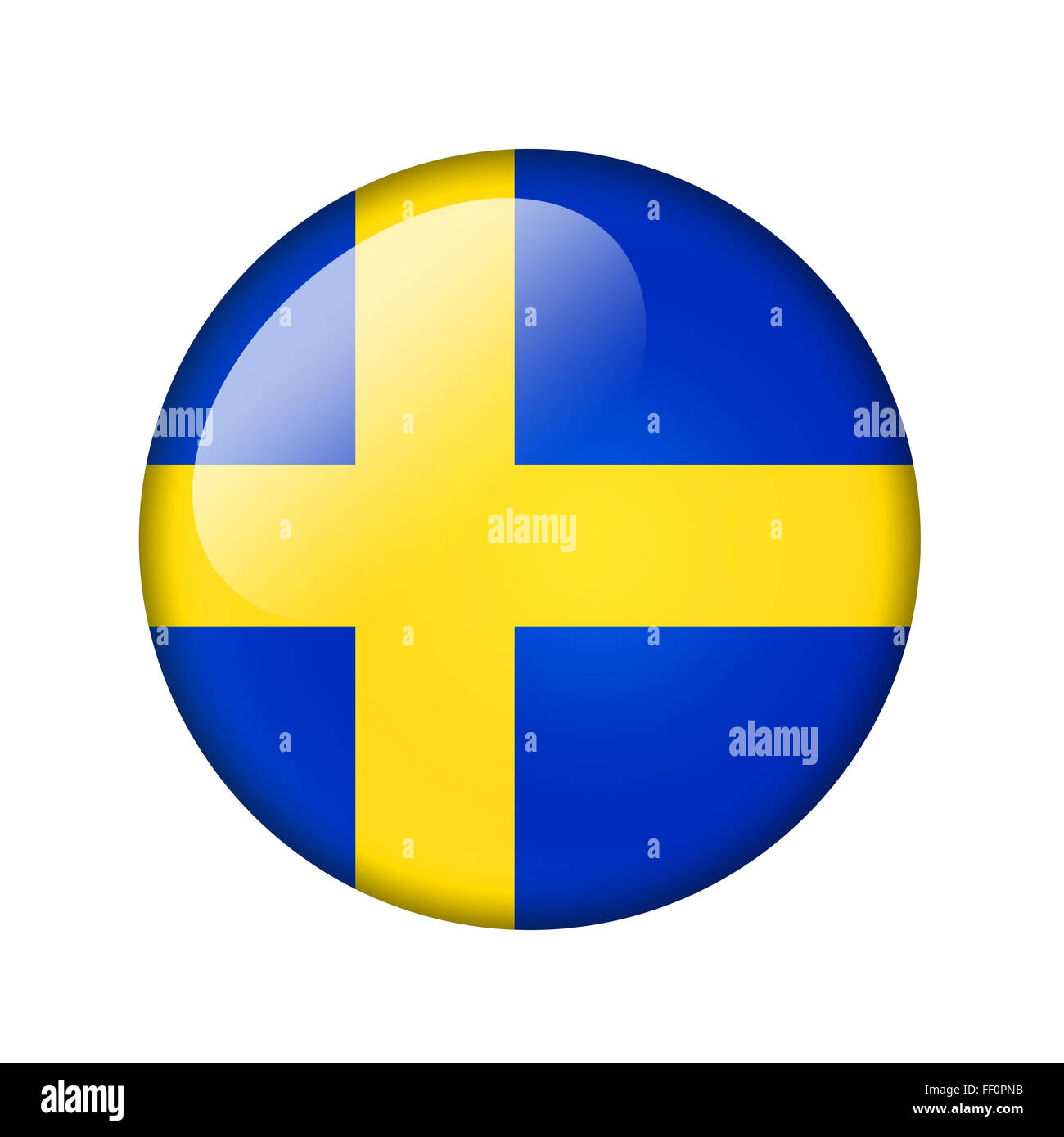 The Swedish flag Stock Photo - Alamy
