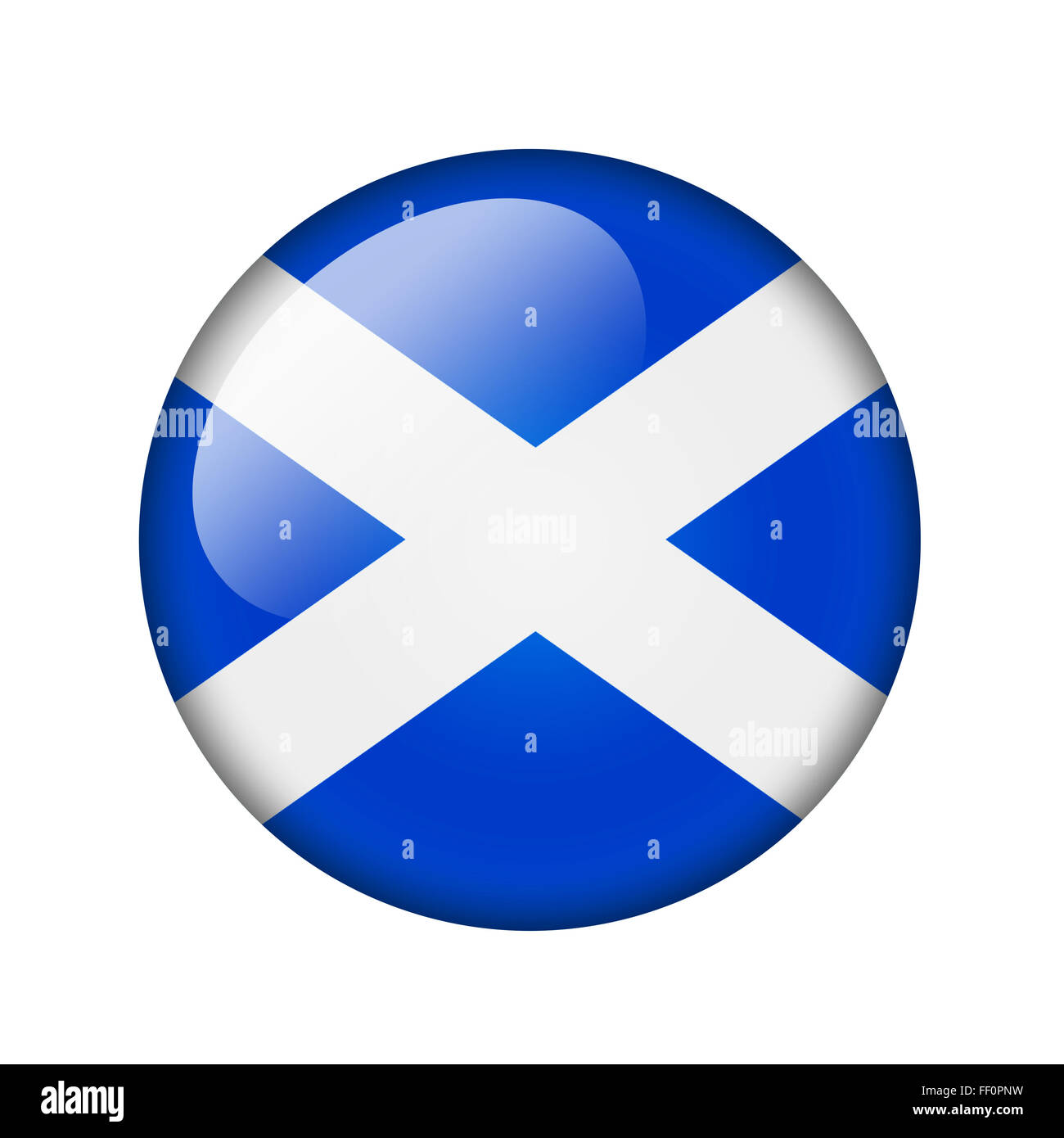 Scotland round circle flag Cut Out Stock Images & Pictures - Alamy