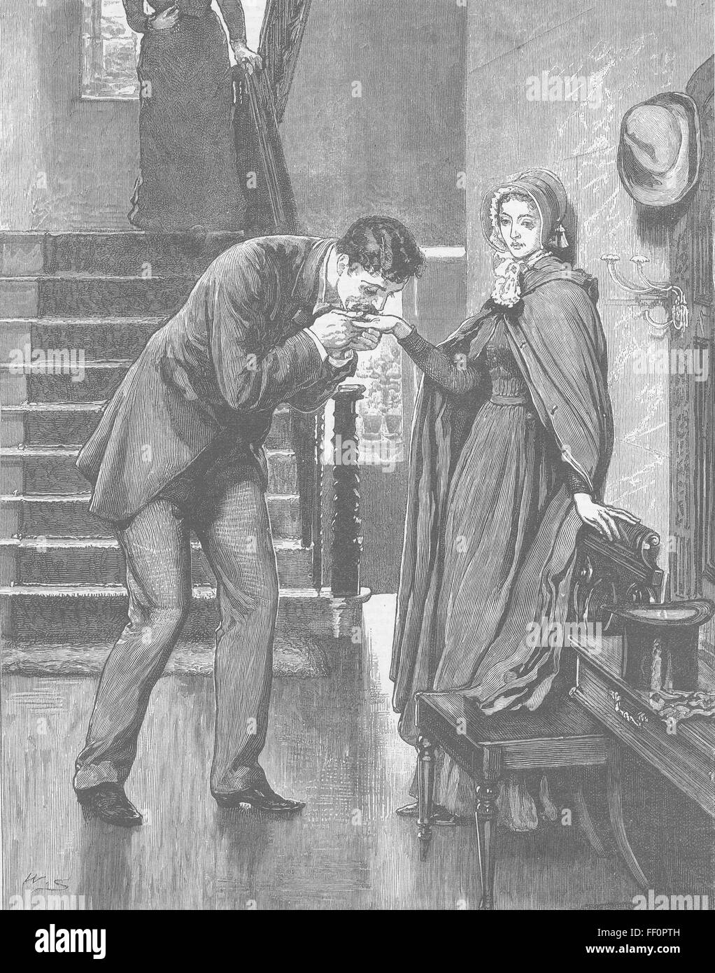 Man kissing hand lady hi-res stock photography and images - Alamy