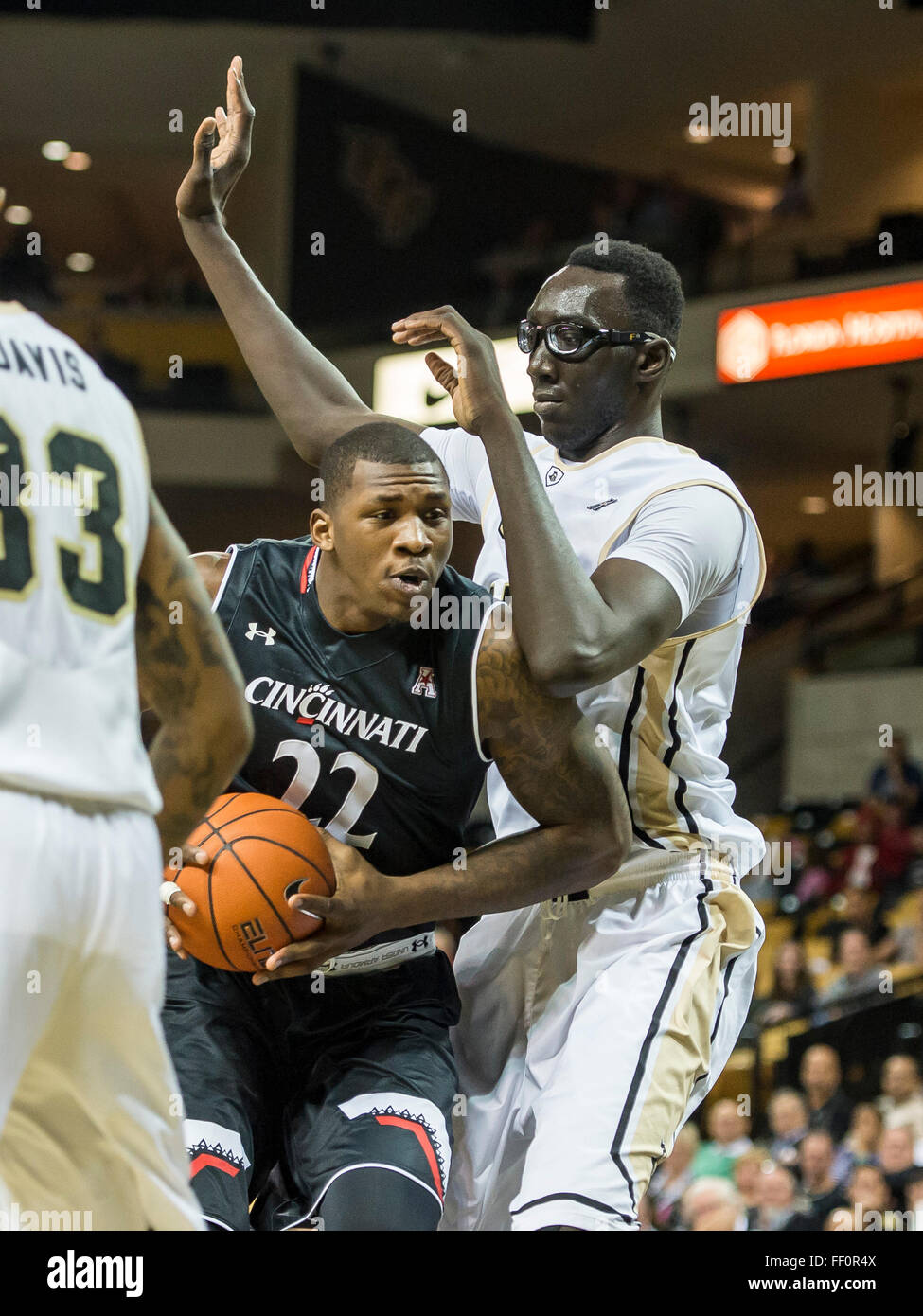 Orlando, FL, USA. 9th Feb, 2016. UCF center Tacko Fall (24) attempts to ...