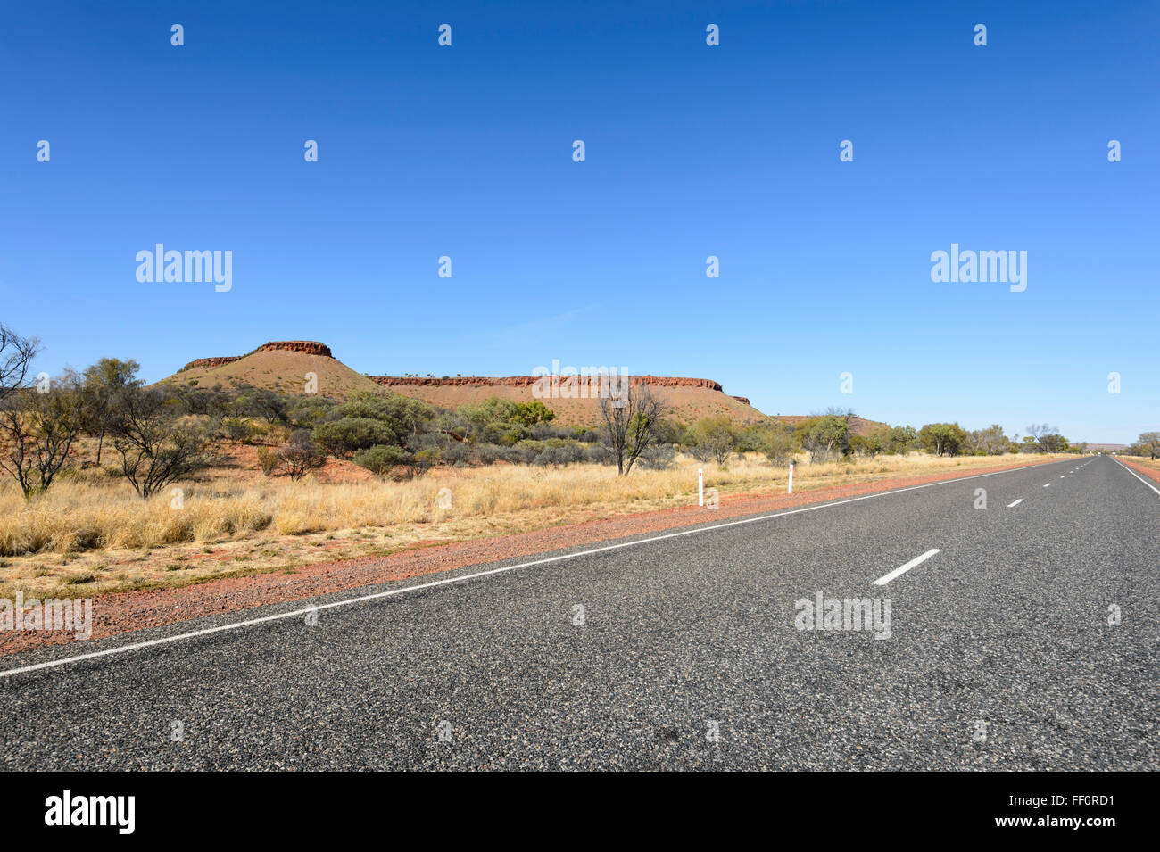 Tanami Road near Alice Springs, Northern Territory, Australia Stock ...