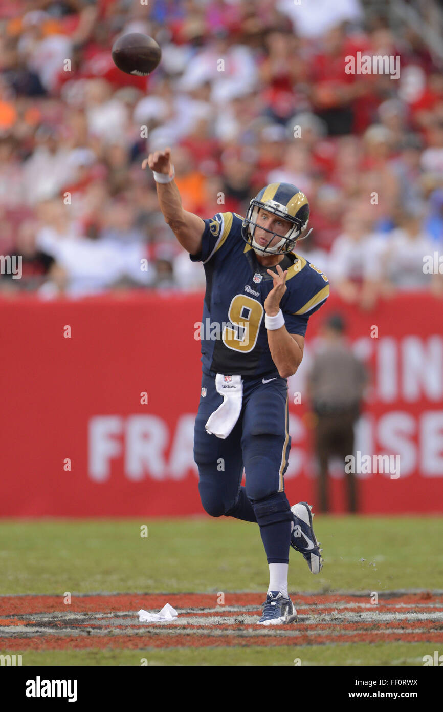 Sept. 14, 2014 - Tampa, Florida, USA - St. Louis Rams quarterback ...