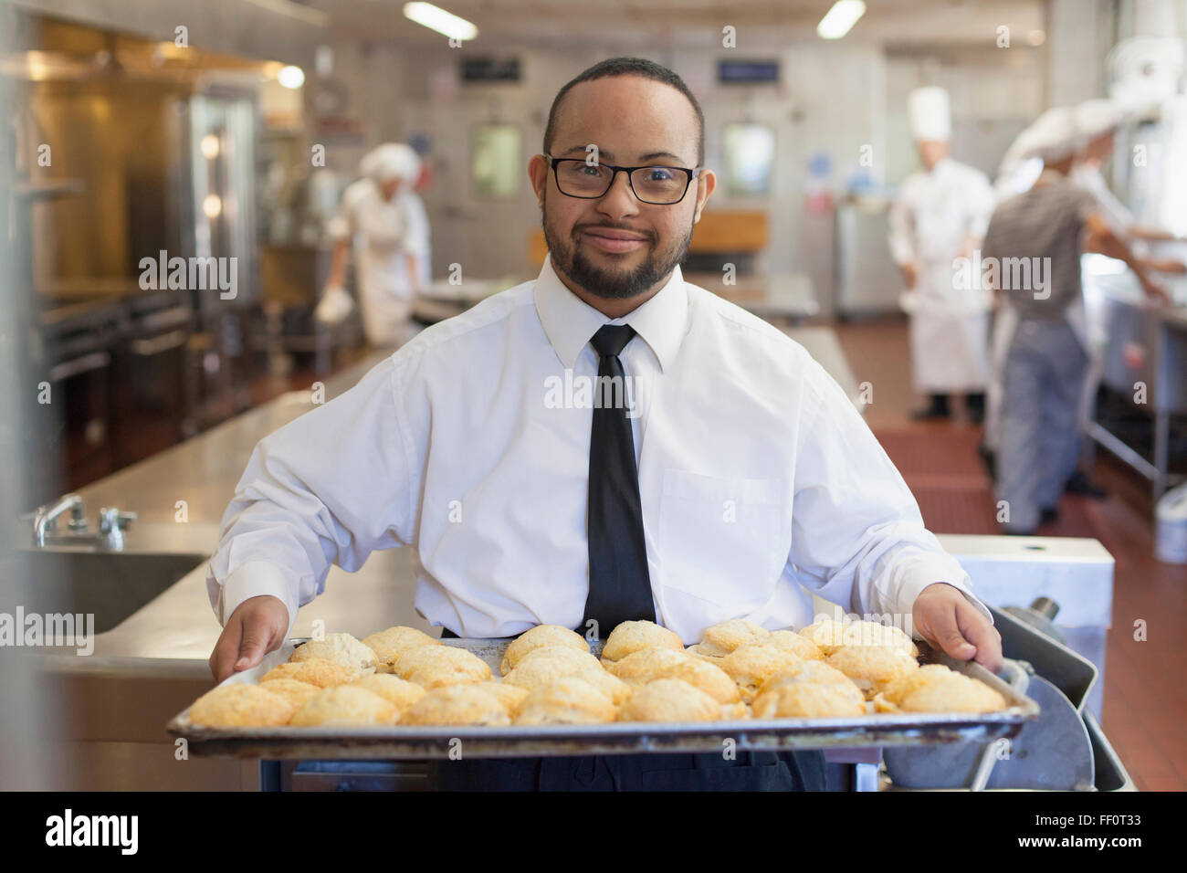 Down syndrome adult kitchen hi-res stock photography and images - Alamy