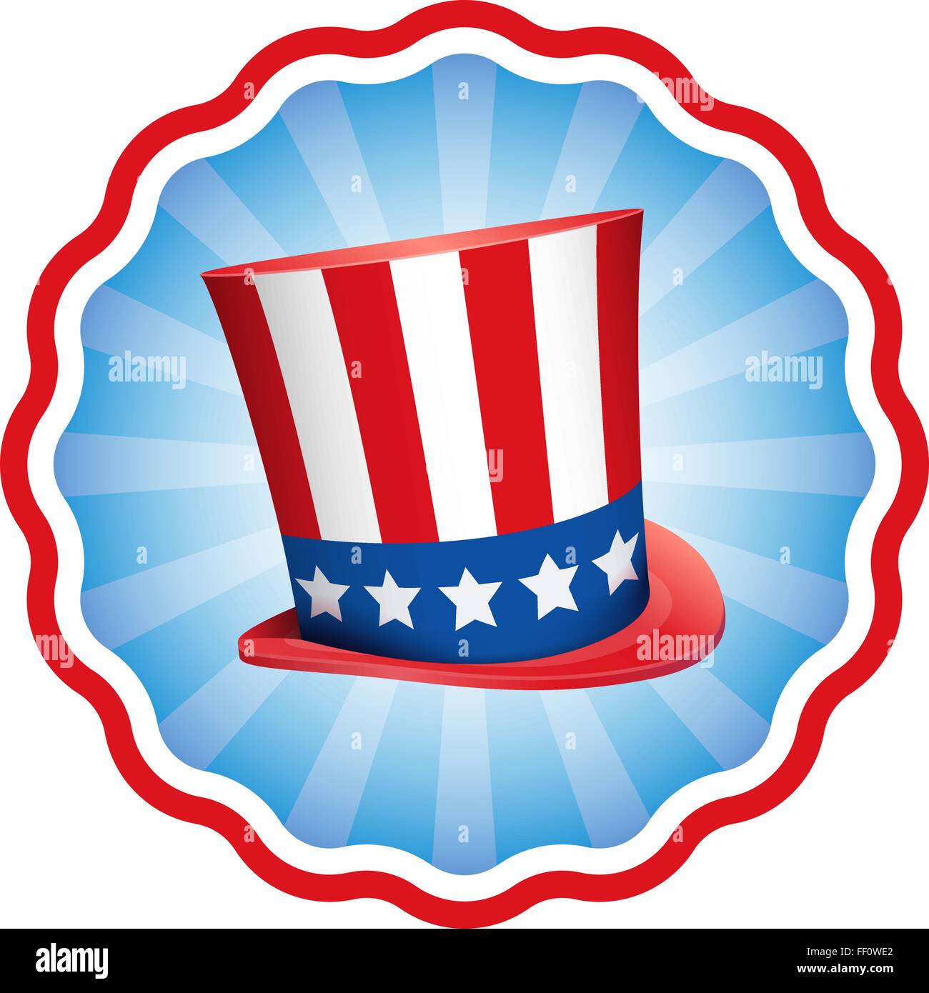 Label sticker Congratulations USA presidents day Stock Vector Image ...