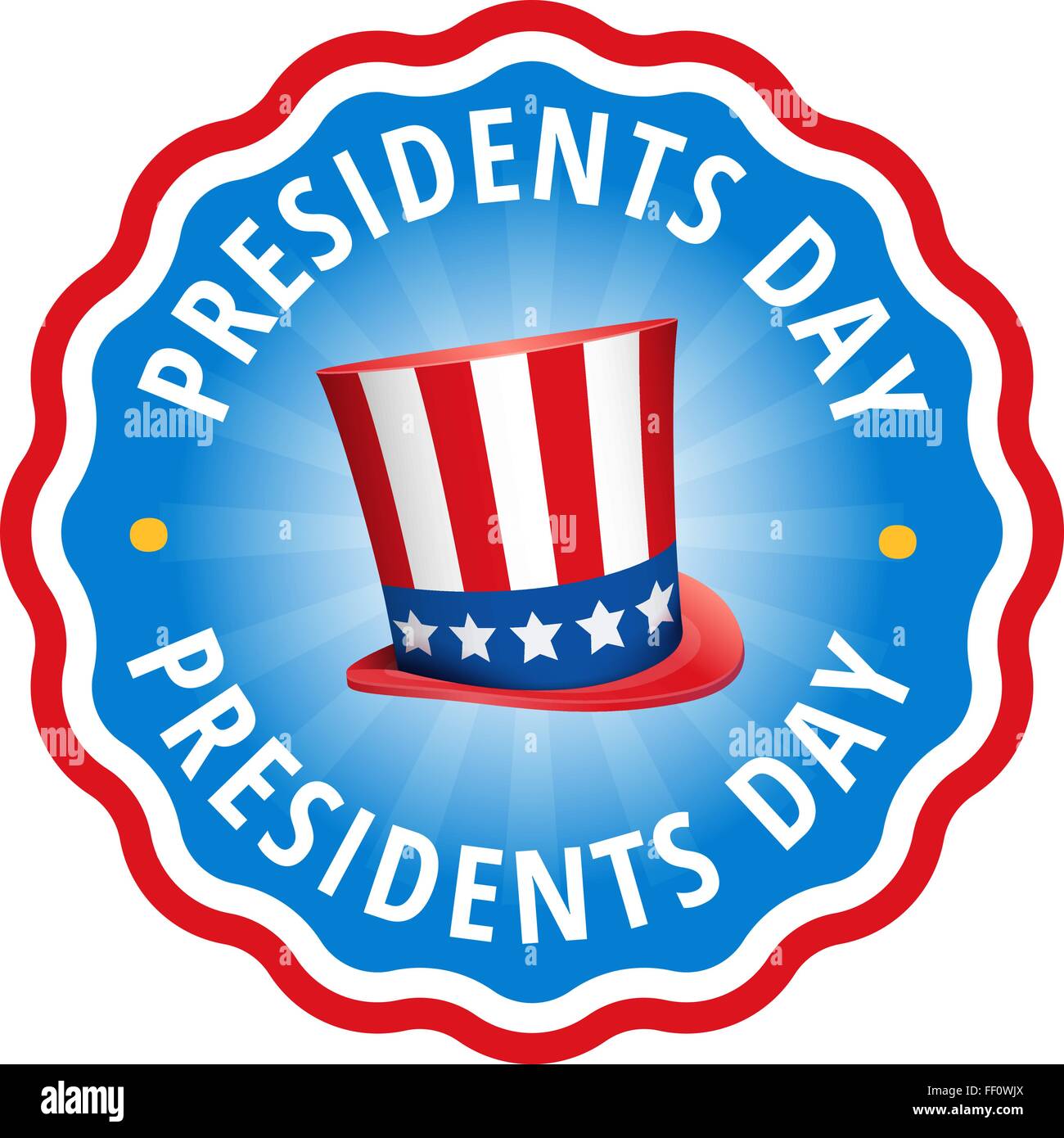 Label sticker Congratulations USA presidents day Stock Vector Image ...