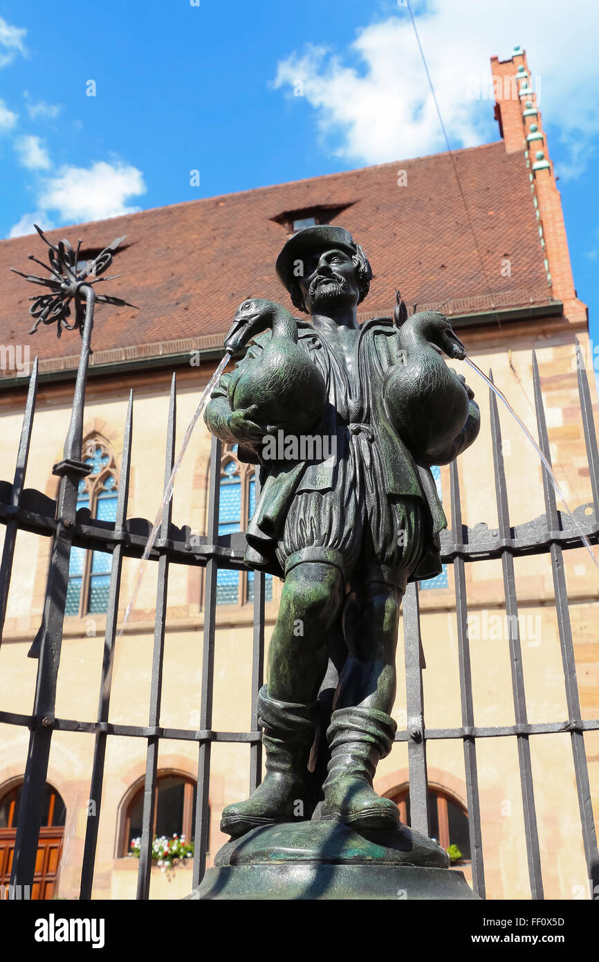 The Goose Man's Fountain in Nuremberg Germany Stock Photo - Alamy