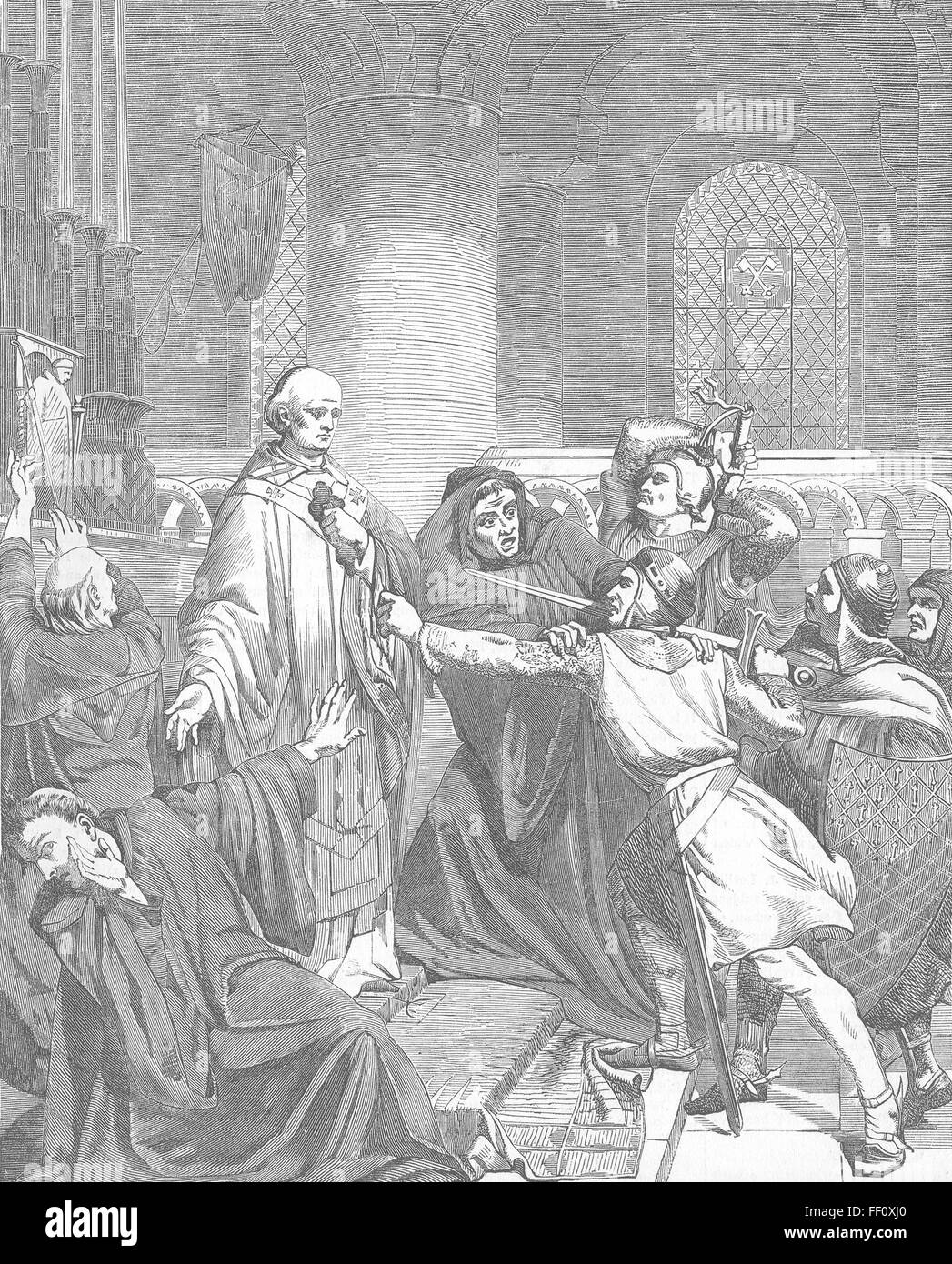 Death Of Thomas Becket High Resolution Stock Photography and Images - Alamy