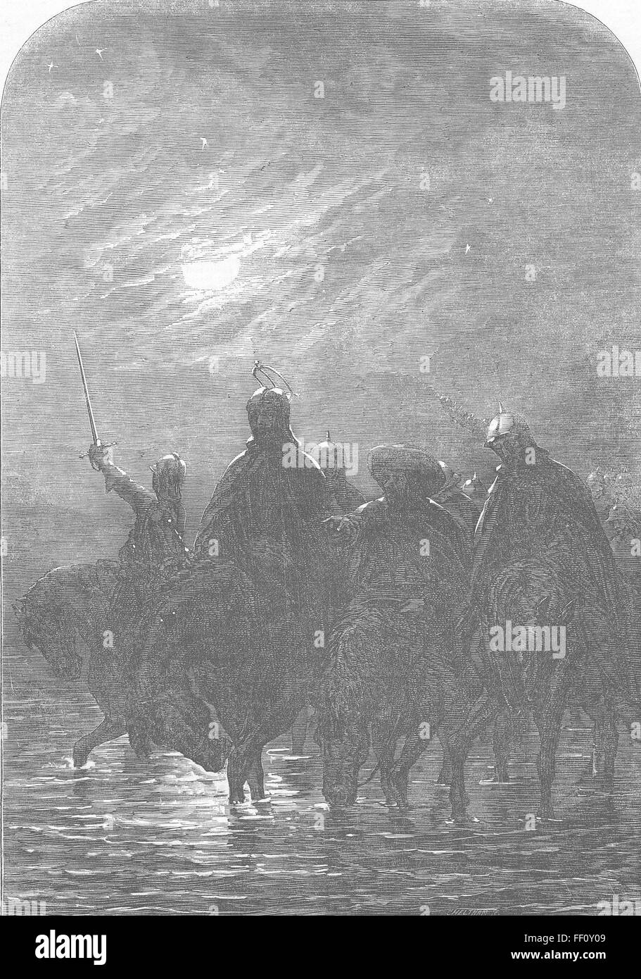 PORTRAITS Night March 1853. Illustrated London News Stock Photo - Alamy