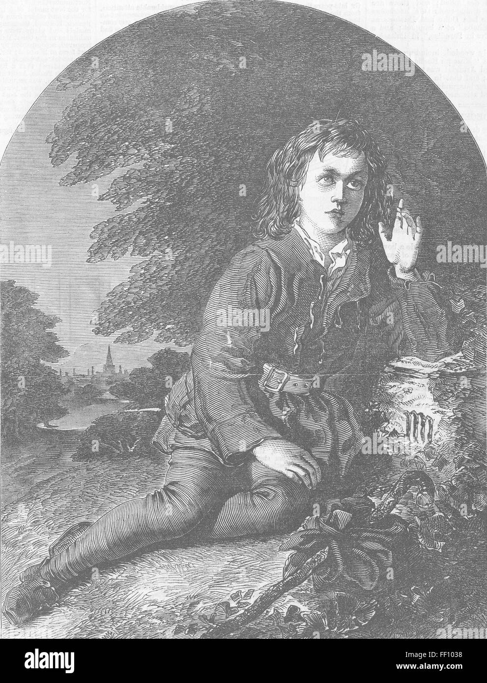SCOTLAND Whittington resting, Highlanders Hill 1858. Illustrated London ...