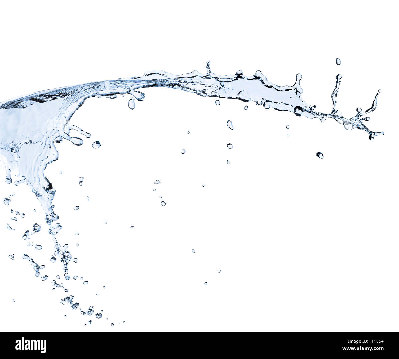 Water splashing on white background Stock Photo - Alamy